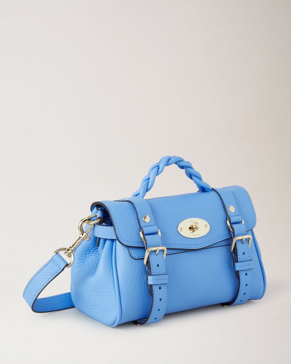 Mini Alexa | Cornflower Blue Heavy Grain | Family | Mulberry