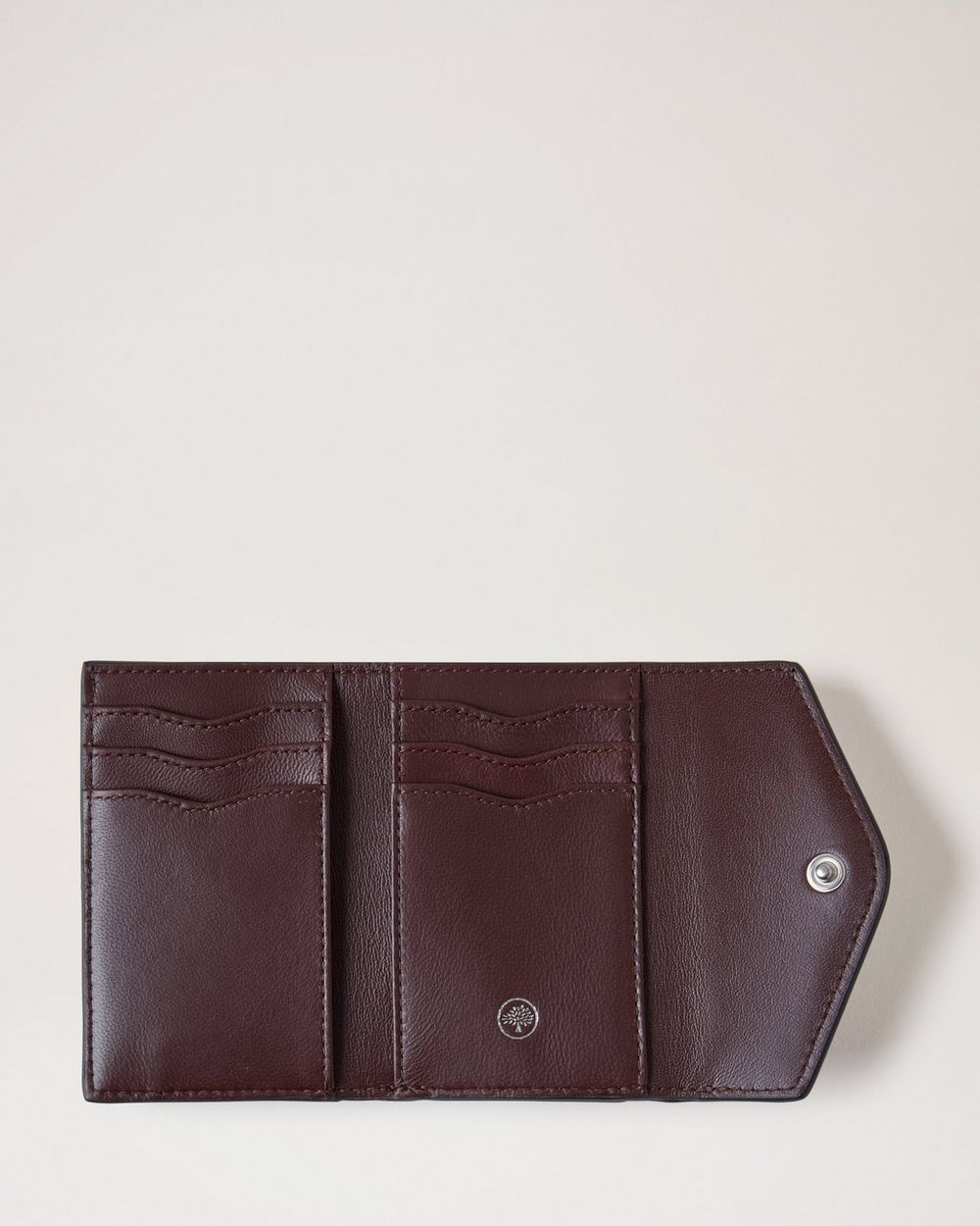 Folded Multi-Card Wallet | Charcoal Heavy Grain | Women | Mulberry