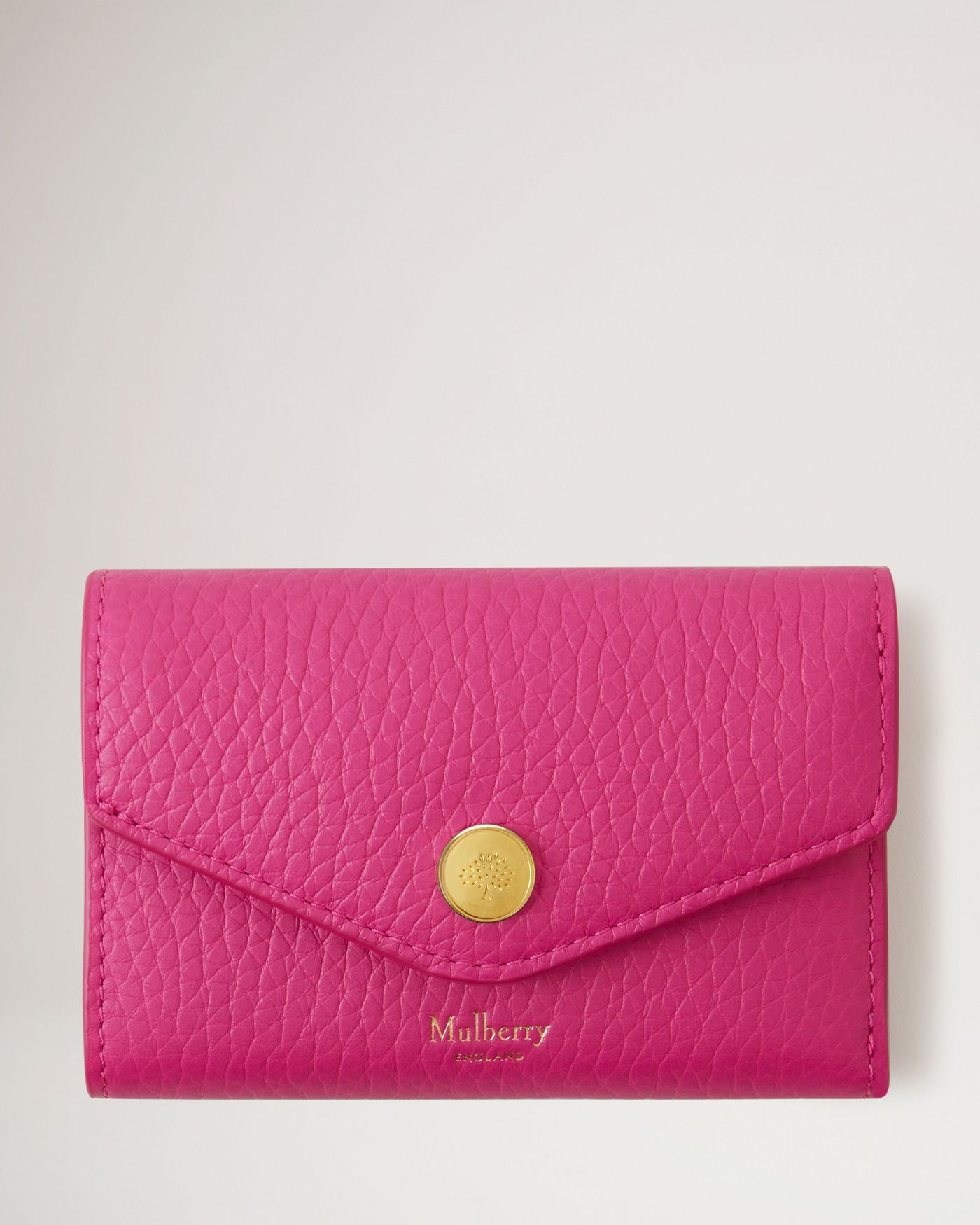 Folded Multi-Card Wallet | Mulberry Pink Heavy Grain | Women | Mulberry