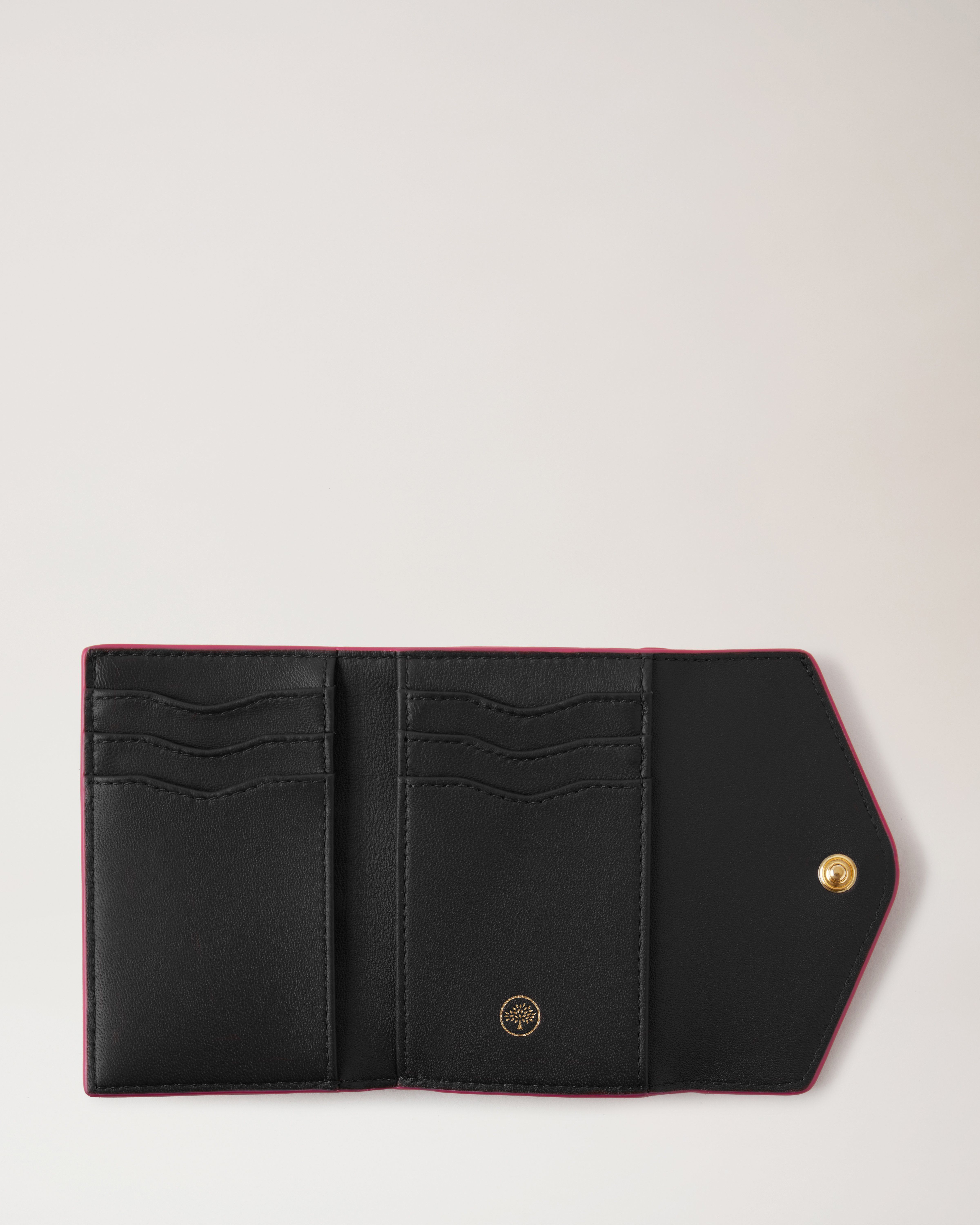 Folded Multi-Card Wallet | Mulberry Pink Heavy Grain | Women | Mulberry