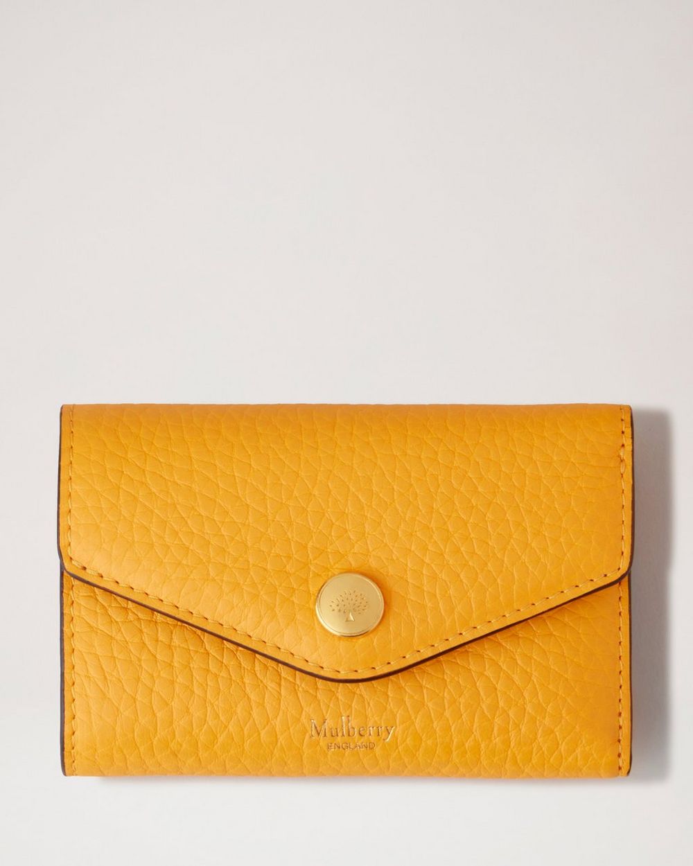 Folded Multi-Card Wallet | Double Yellow Heavy Grain | Women | Mulberry