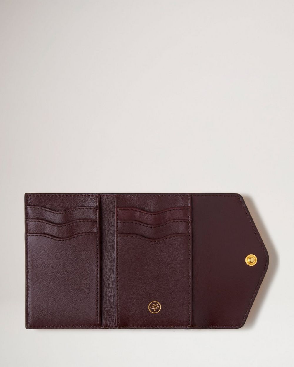 Folded Multi-Card Wallet | Double Yellow Heavy Grain | Women | Mulberry