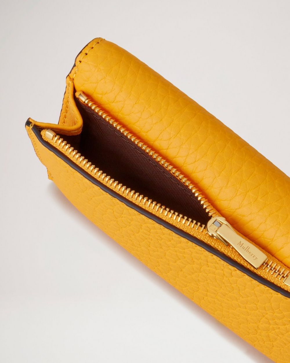 Folded Multi-Card Wallet | Double Yellow Heavy Grain | Women | Mulberry