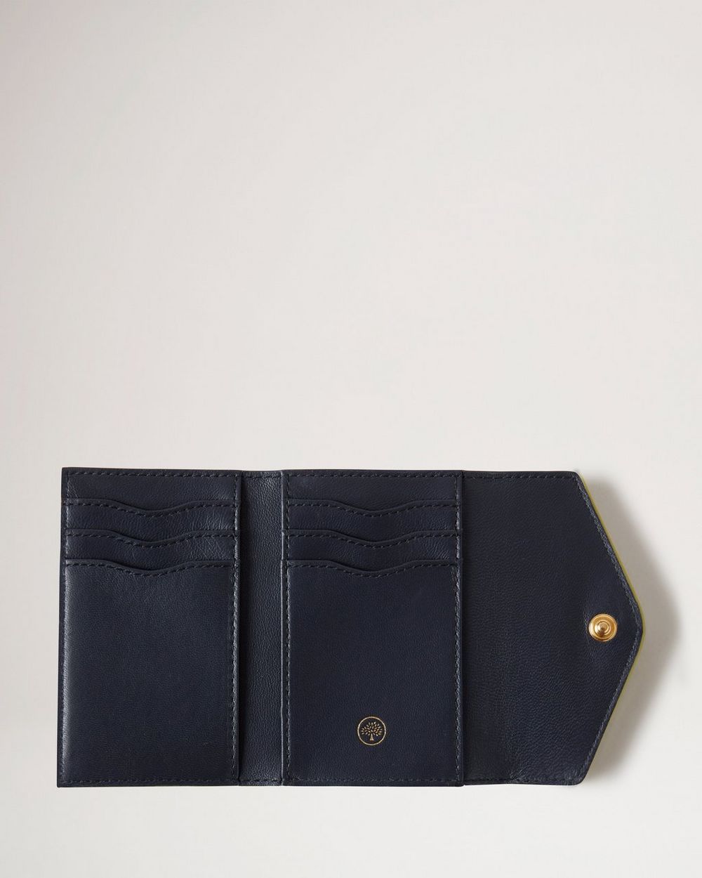Folded Multi-Card Wallet | Meadow Green Heavy Grain | Women | Mulberry