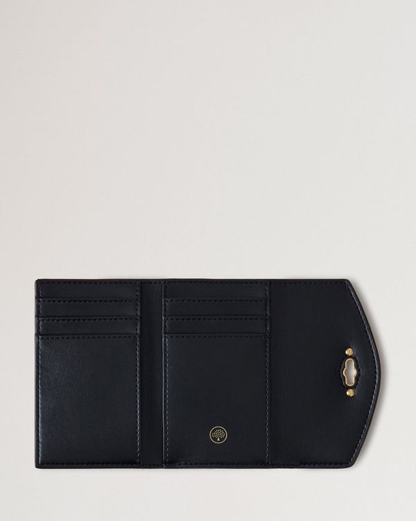 Mulberry | Darley Folded Multi-Card Wallet | Ebony Small Classic Grain