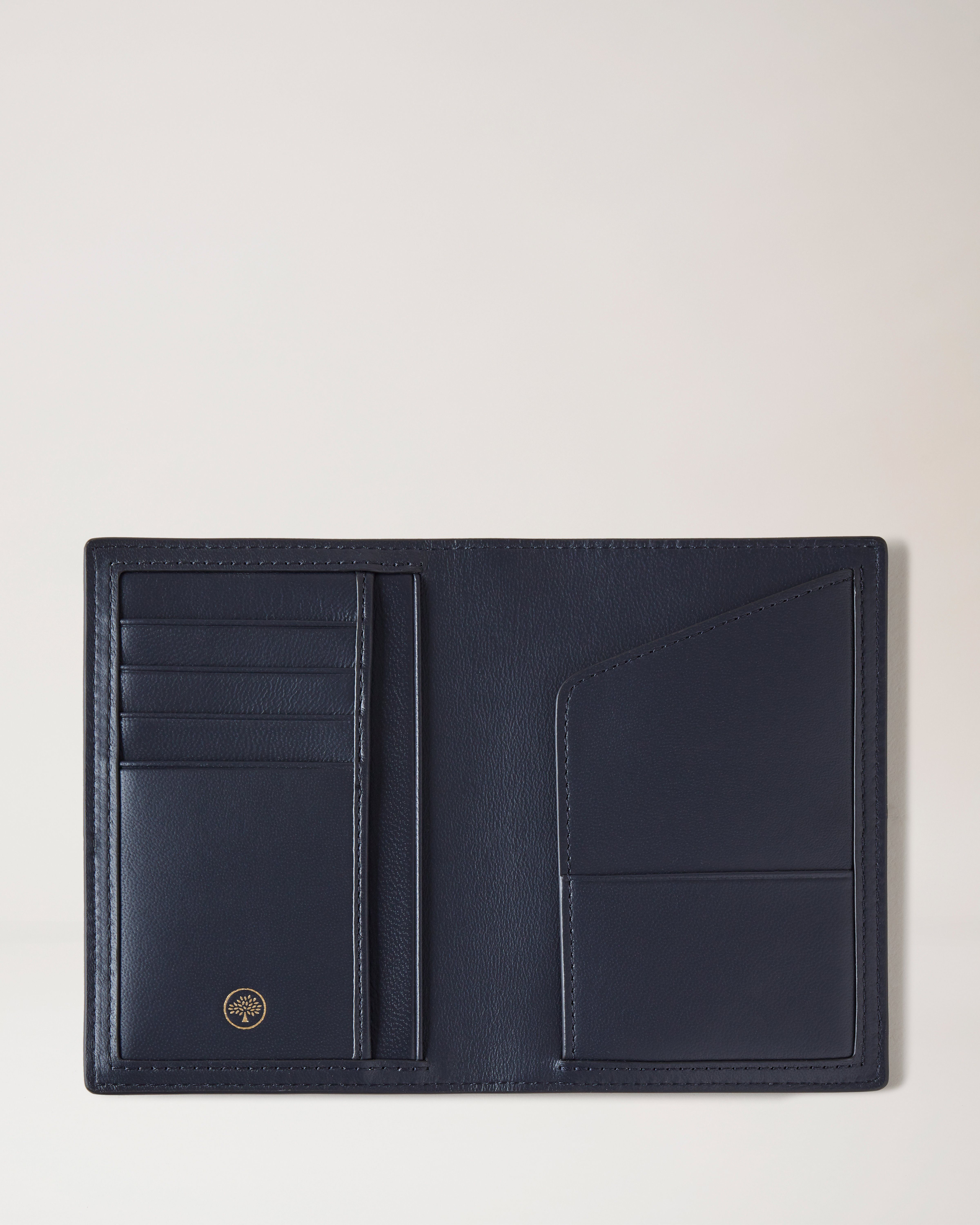 Mulberry | Passport Cover | Mulberry Green Small Classic Grain