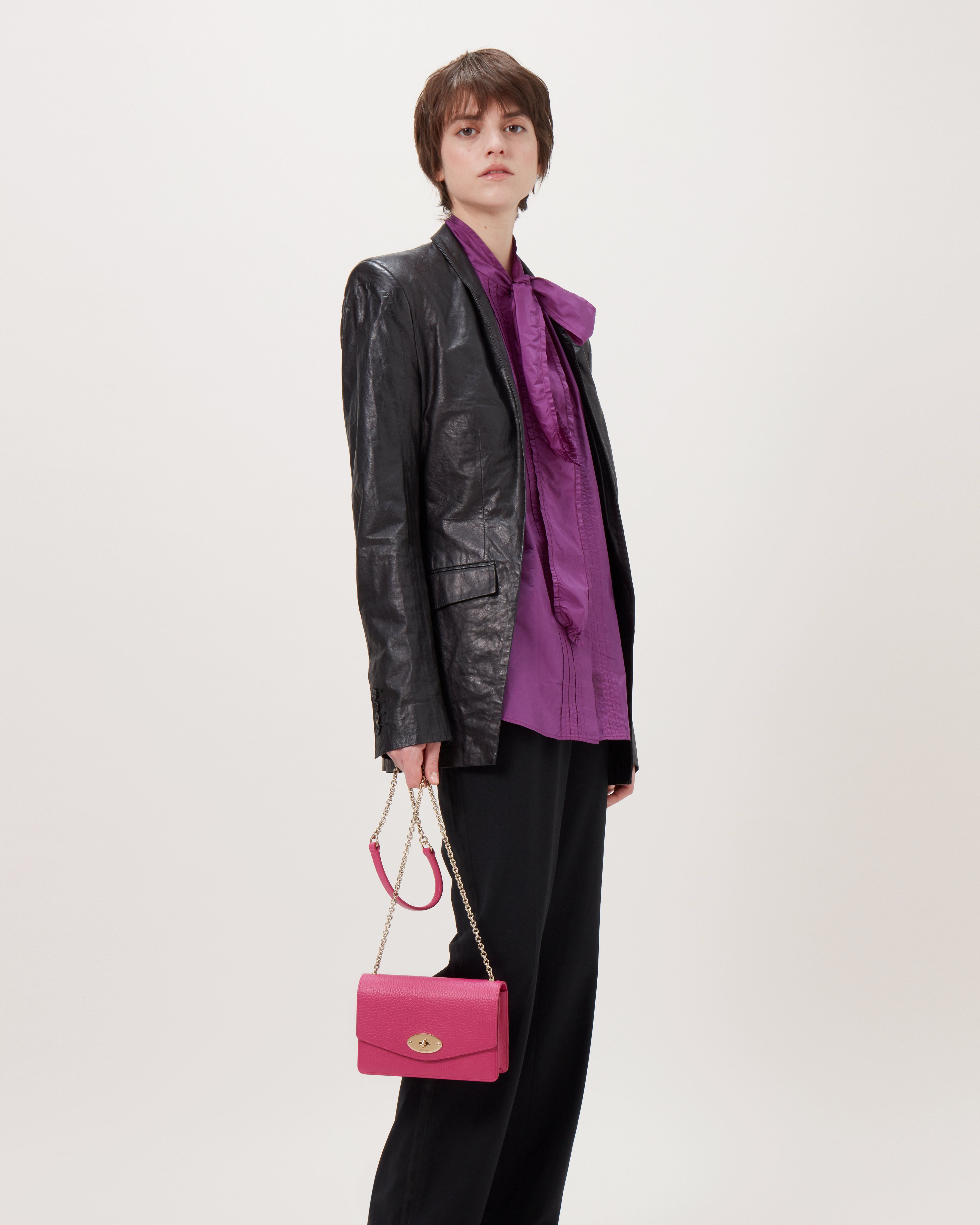 Small Darley | Mulberry Pink Heavy Grain | Women | Mulberry