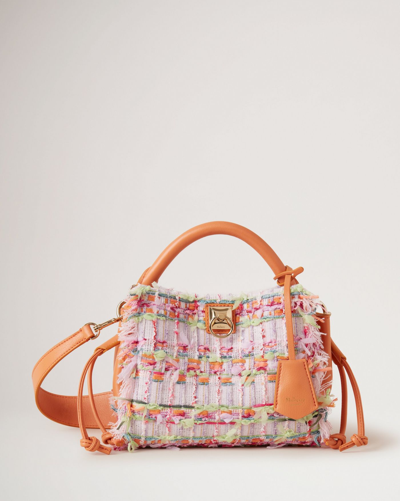 Mini Iris | Apricot Tweed & Silky Calf | Women | Mulberry