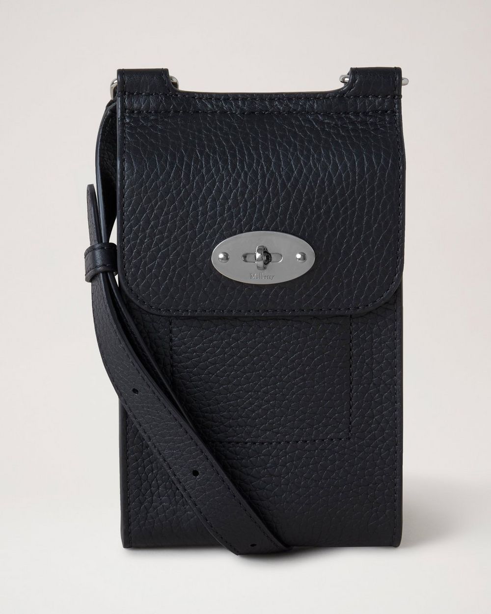 Mini Antony | Black Heavy Grain | Men | Mulberry