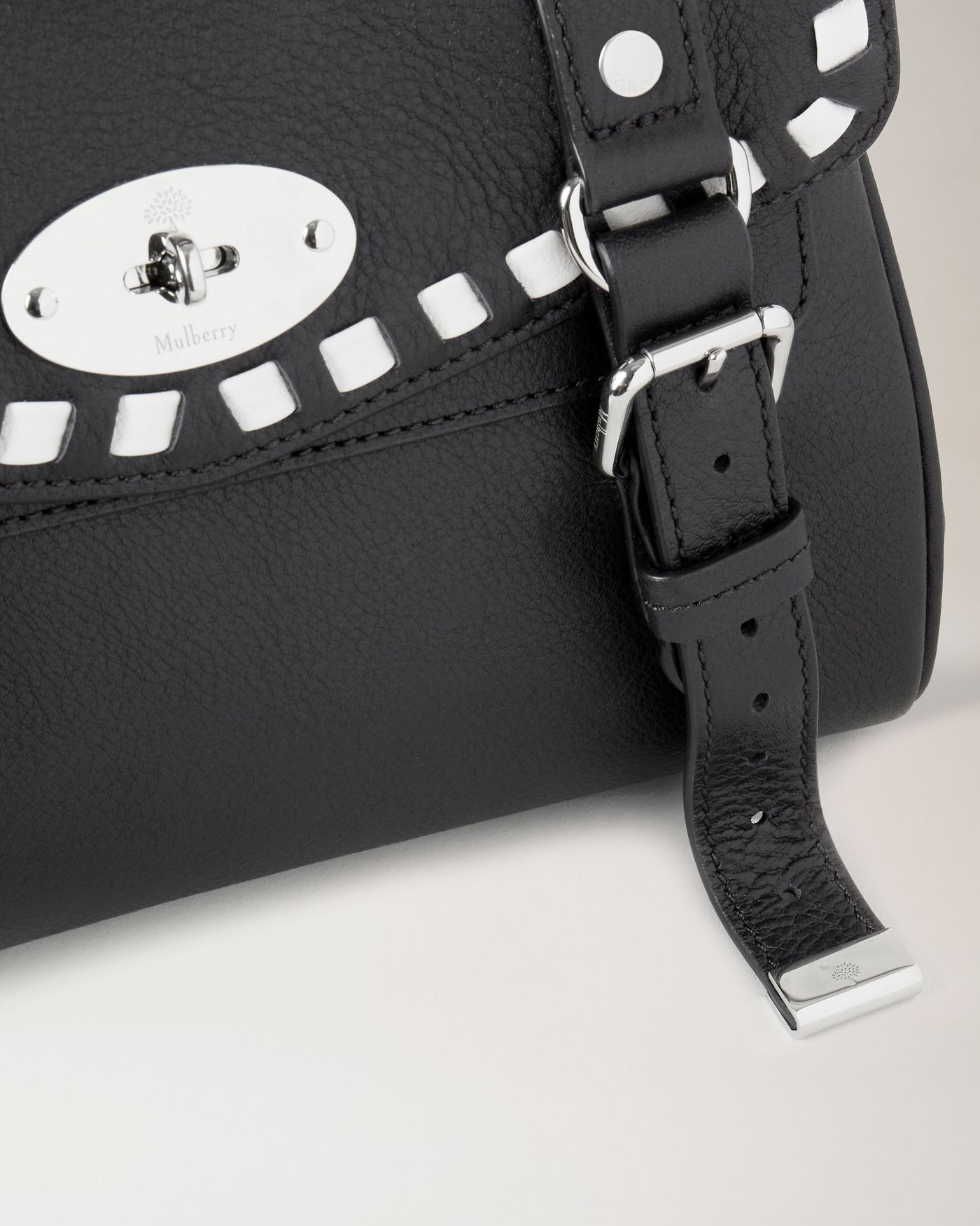 Mini Alexa | Black & White Whip Stitch | Family | Mulberry