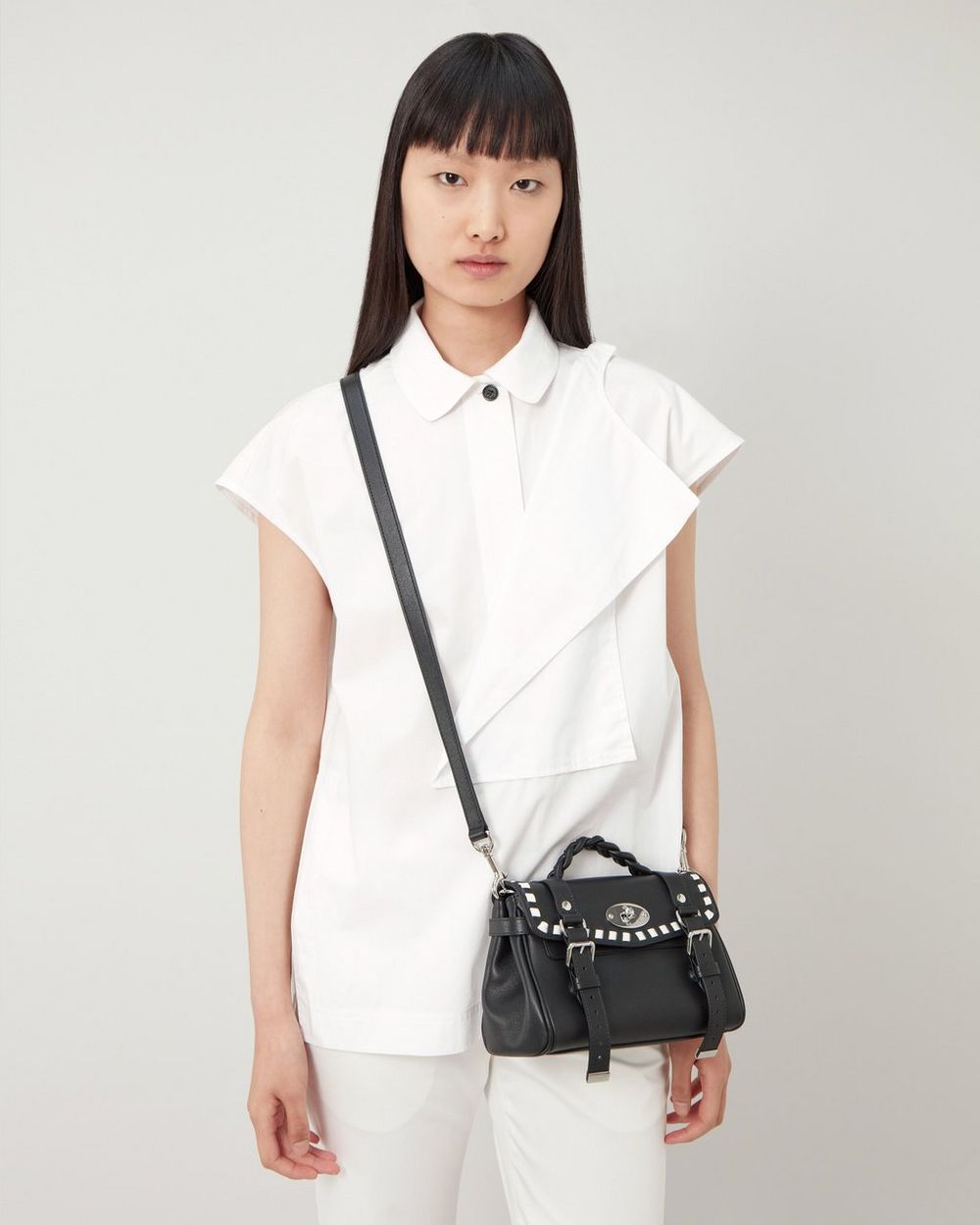 Mini Alexa | Black & White Whip Stitch | Family | Mulberry