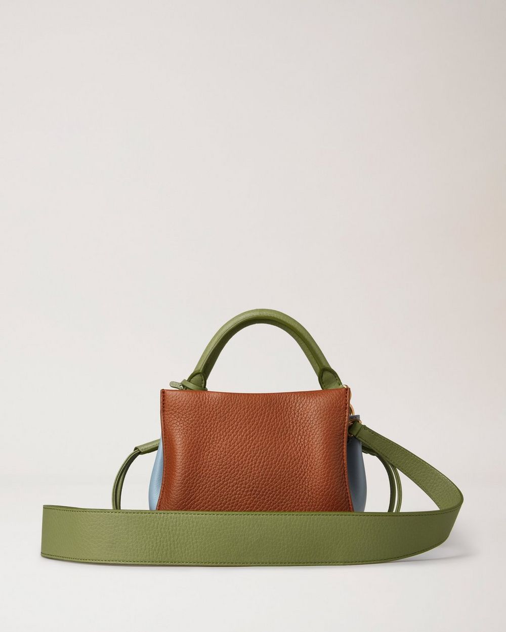 Mini Iris | Chestnut, Cloud & Summer Khaki Heavy Grain | Women | Mulberry