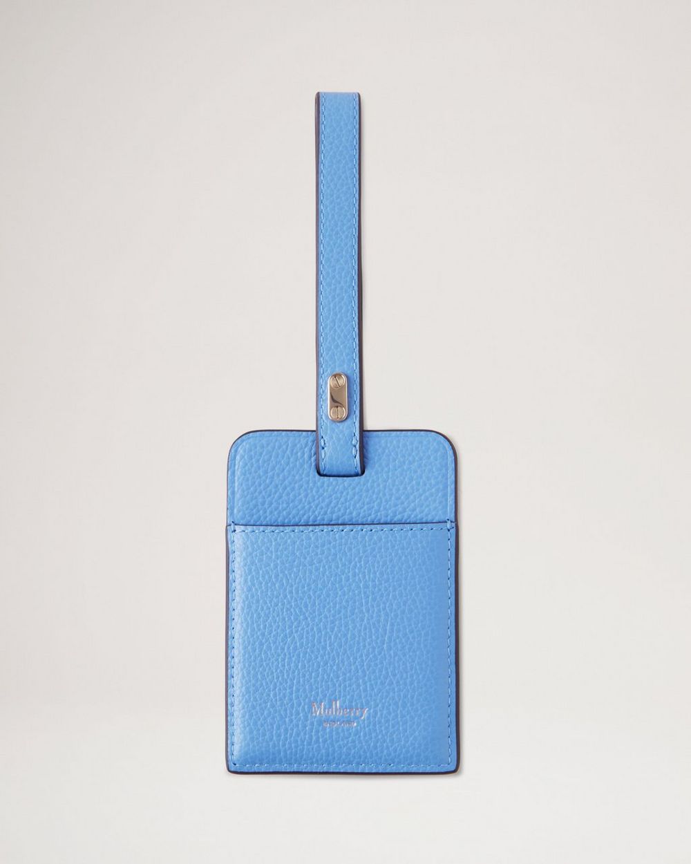 Billie Luggage Tag | Cornflower Blue Small Classic Grain | Women | Mulberry