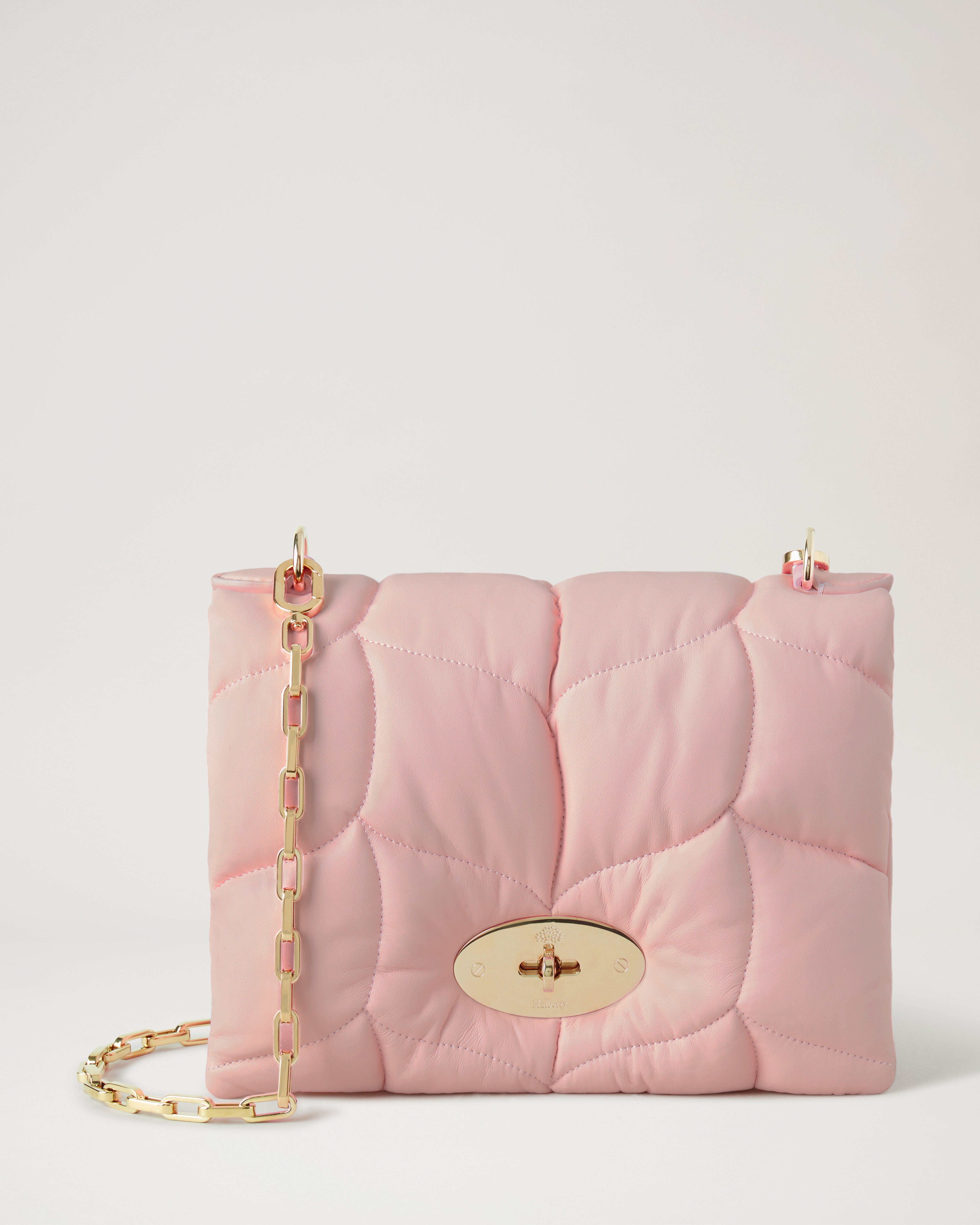 Little Softie Powder Rose Pillow Effect Nappa Leather Women Mulberry