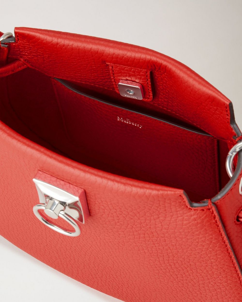 Mini Iris Hobo | Lancaster Red Heavy Grain | Iris | Mulberry