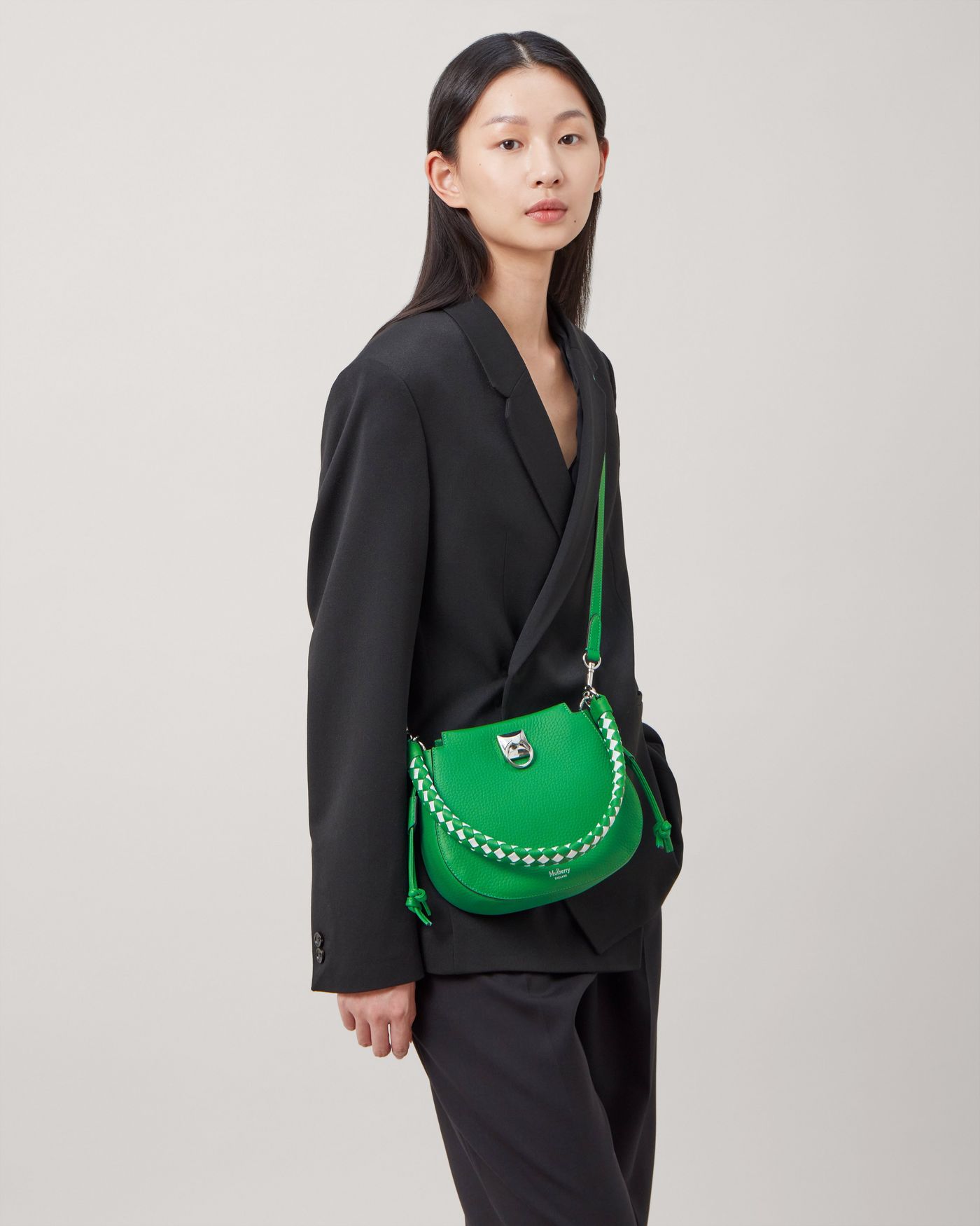 Mini Iris Hobo | Lawn Green Heavy Grain | Iris | Mulberry