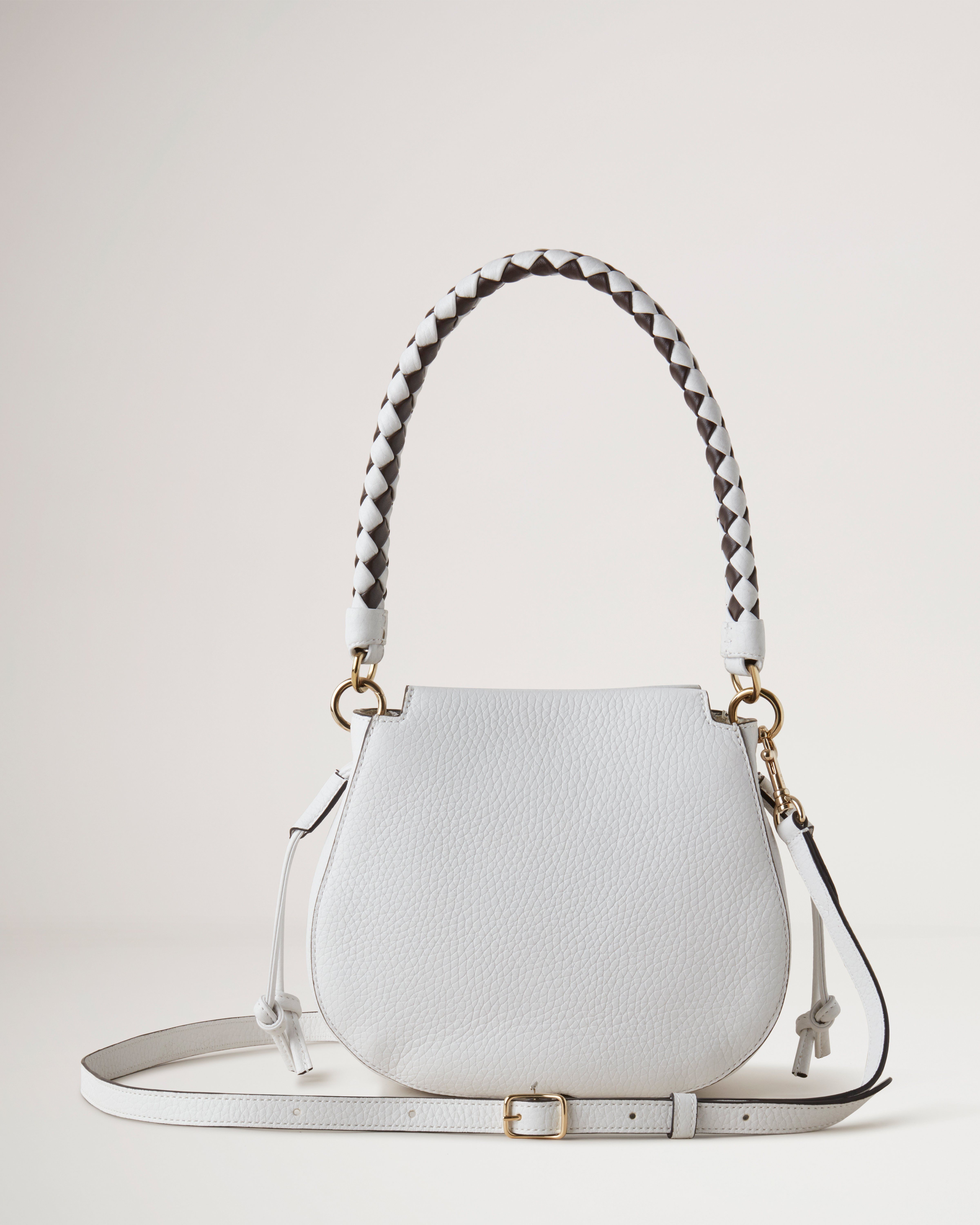Mini Iris Hobo | White Heavy Grain | Iris | Mulberry