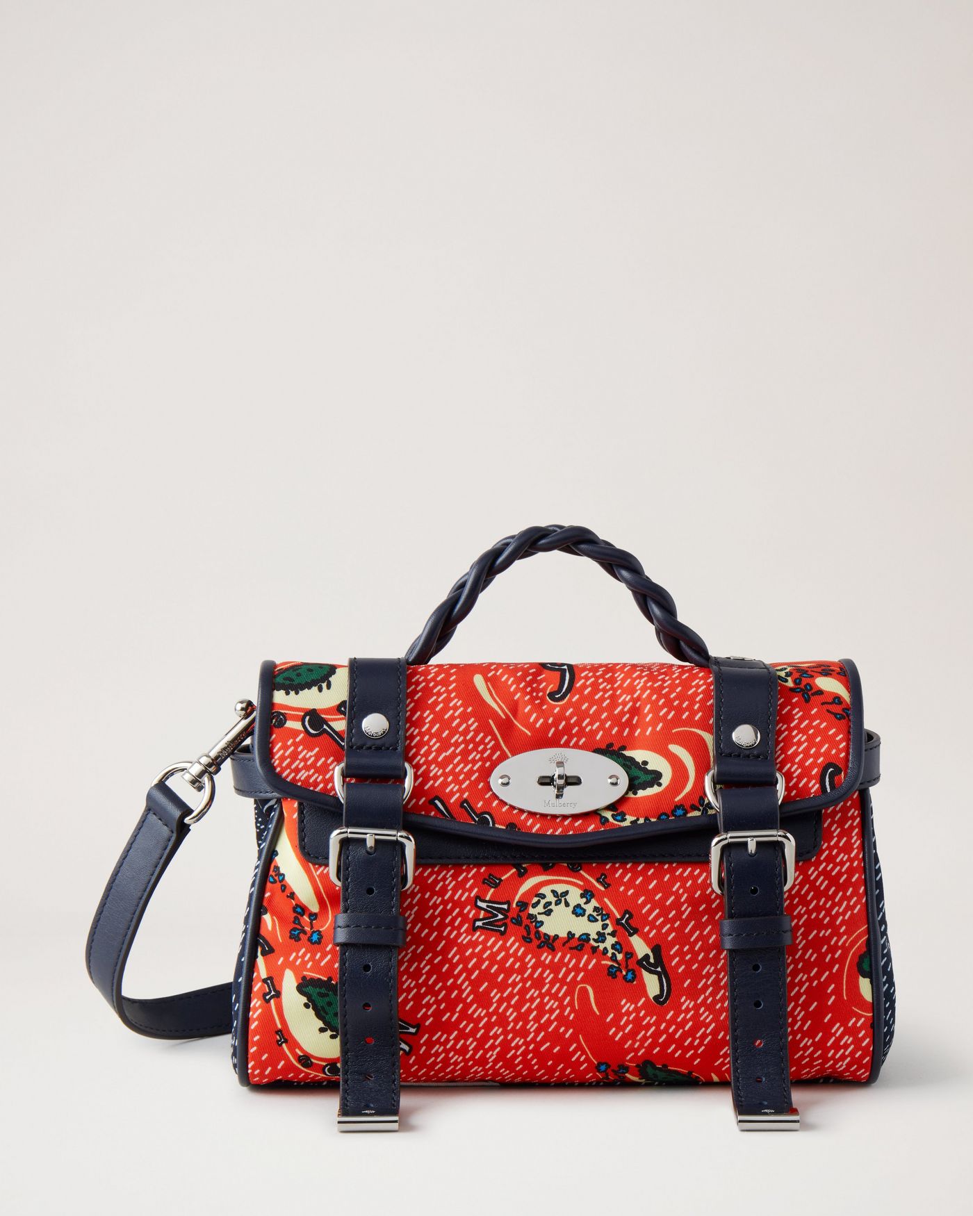 Mini Alexa | Coral Orange & Midnight ECONYL® Regenerated Nylon ...