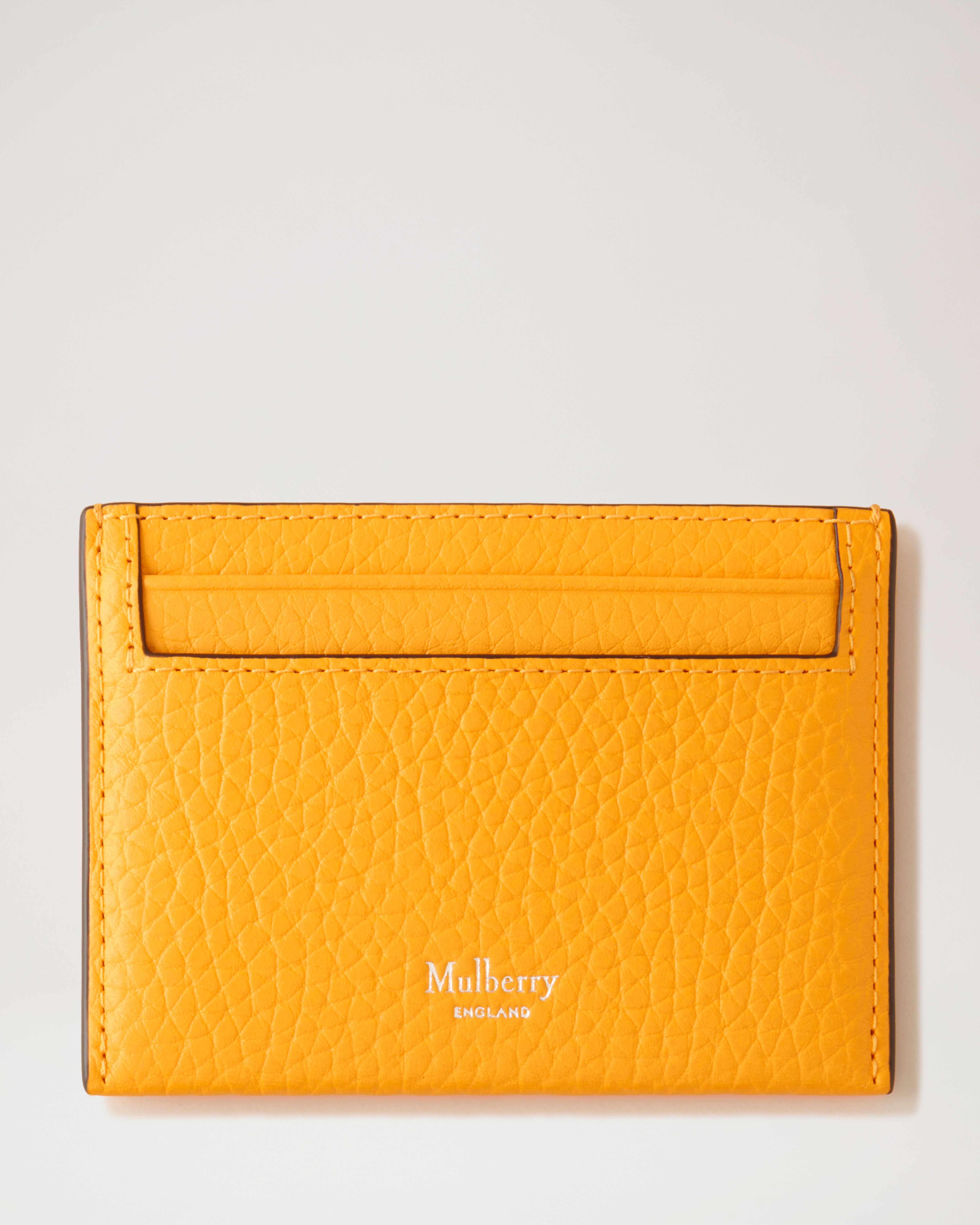 Credit Card Slip | Double Yellow Heavy Grain | Women | Mulberry