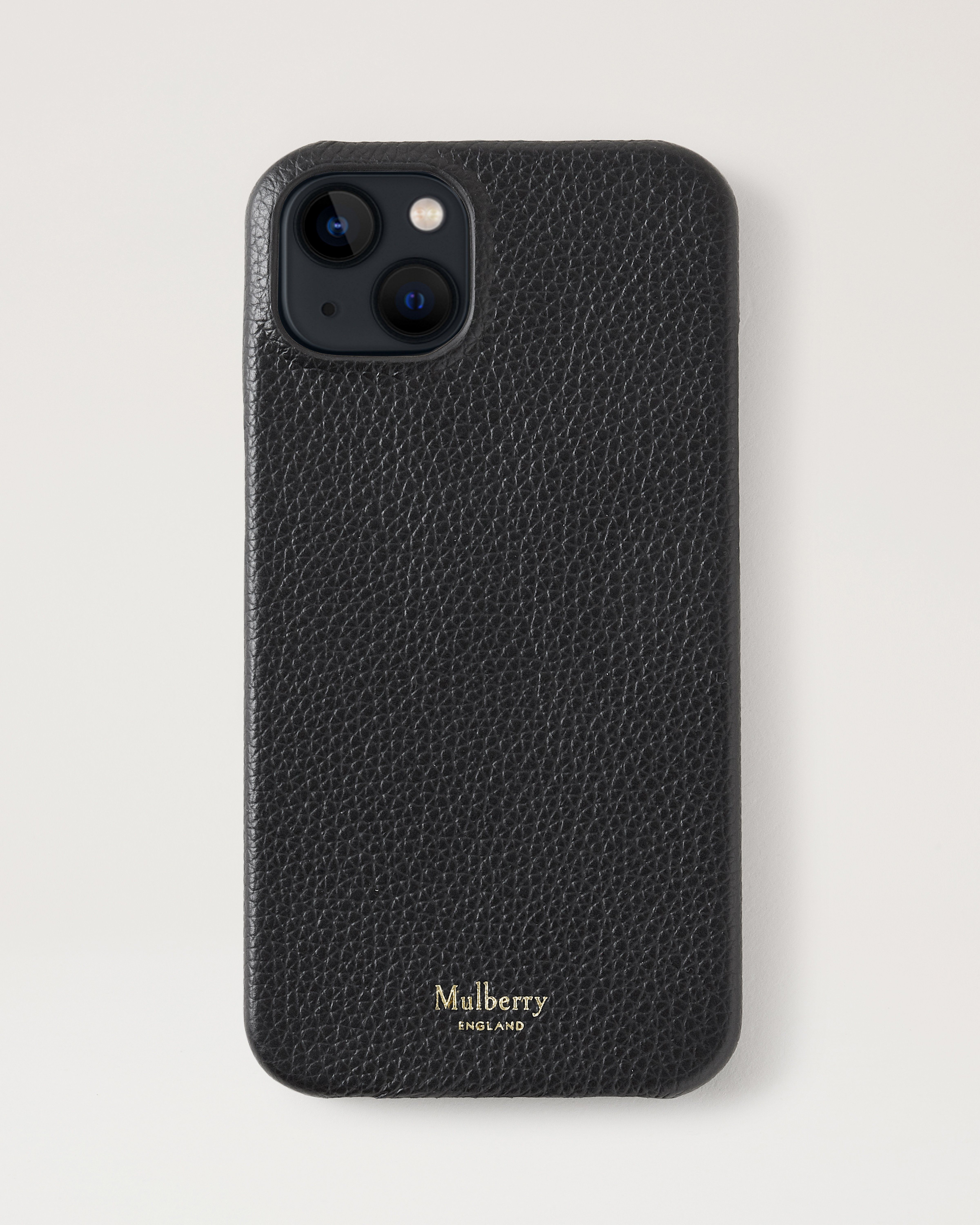 iPhone 13 Case | Black Small Classic Grain | Men | Mulberry