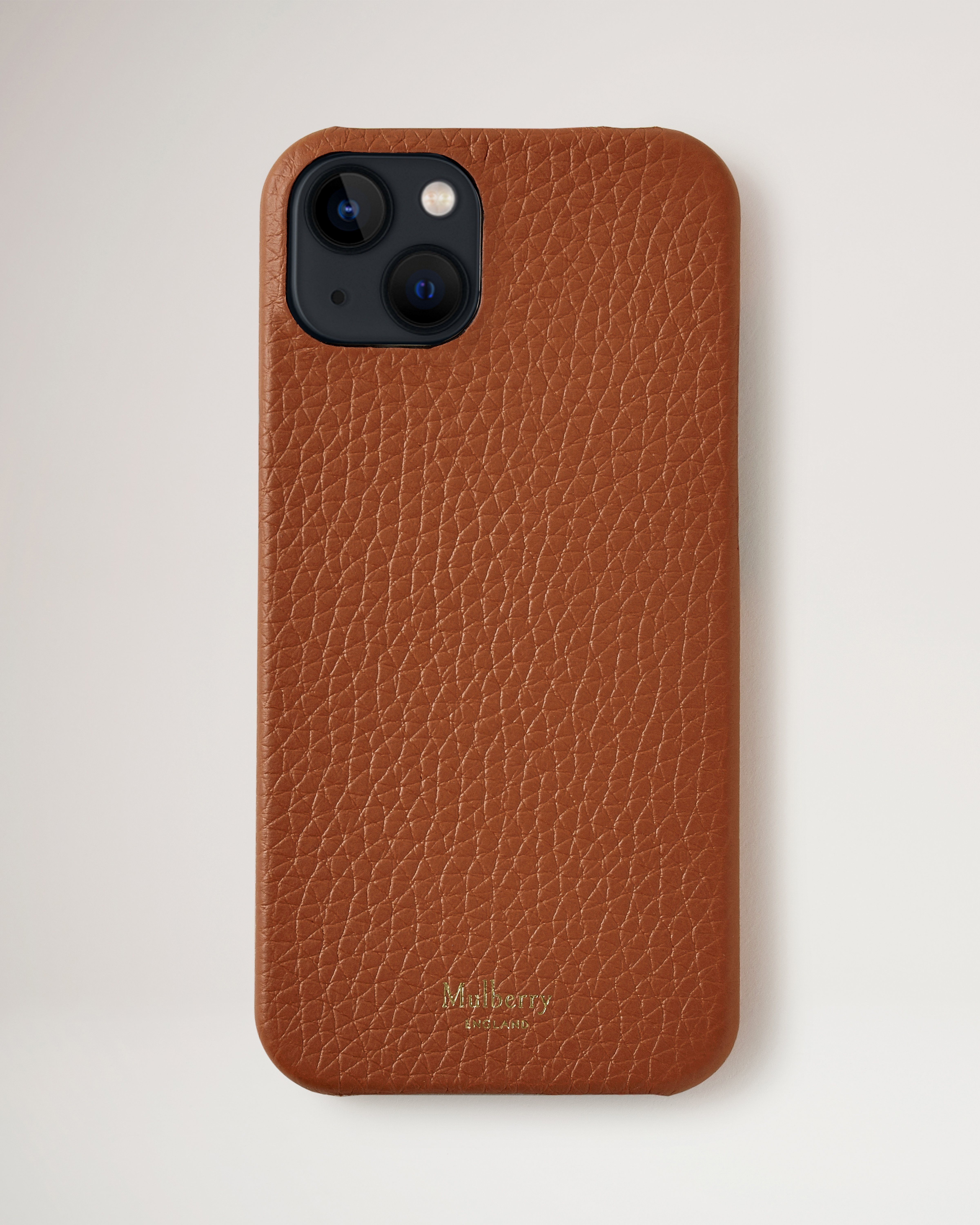 iPhone 13 Case | Chestnut Heavy Grain | Men | Mulberry
