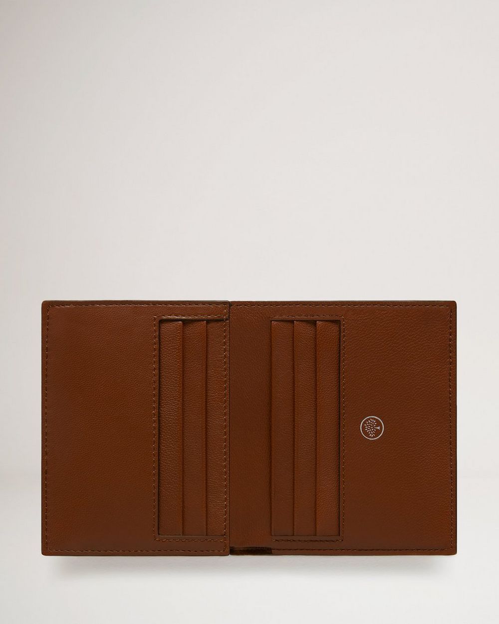 Trifold Wallet | Oak Small Classic Grain Leather | Men | Mulberry
