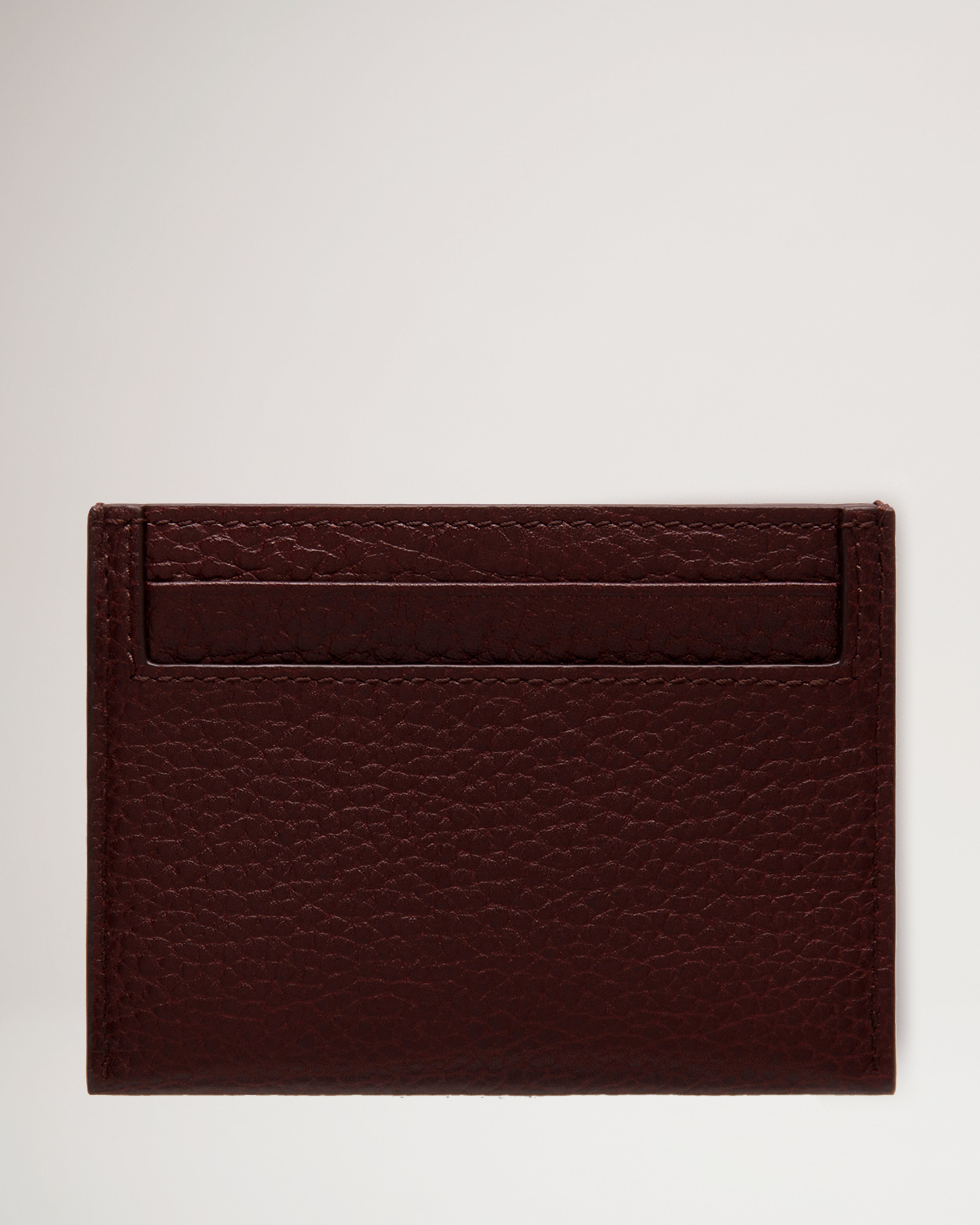Credit Card Slip | Oxblood Small Classic Grain | Family | Mulberry