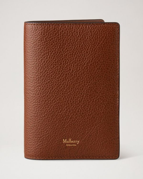 Mulberry | Passport Cover | Oak Two-Tone Small Classic Grain