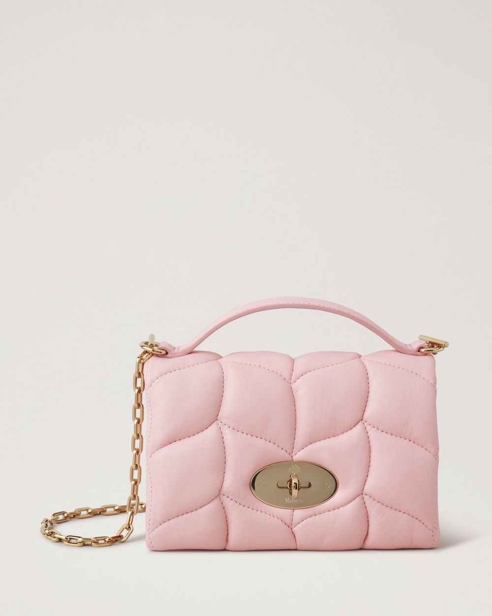 Tiny Softie Powder Rose Nappa Leather Women Mulberry