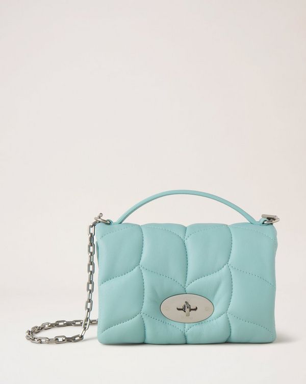 Tiny Softie Acrylic Green Pillow Effect Nappa Leather Mini And Micro
