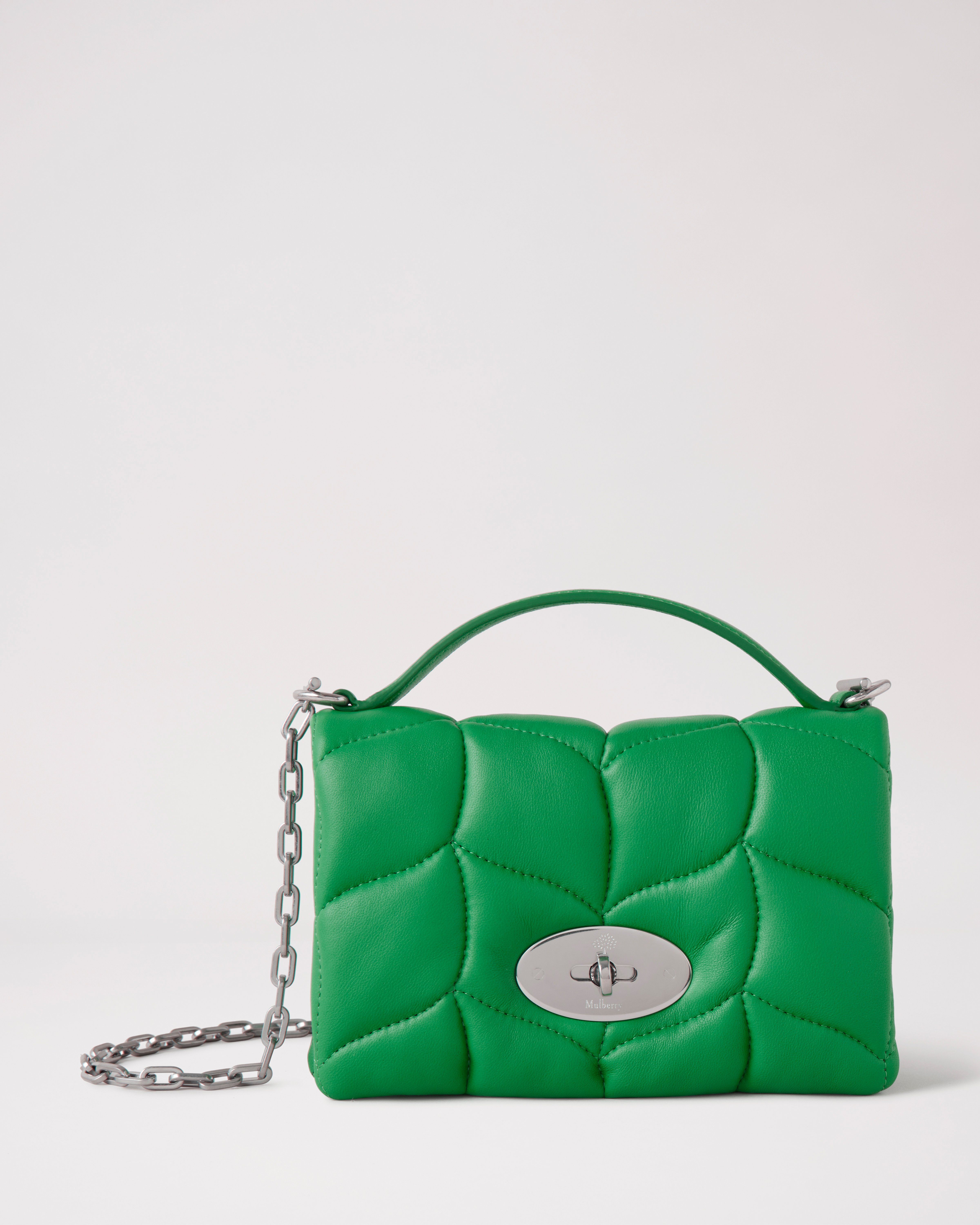 Tiny Softie Lawn Green Pillow Effect Nappa Leather Softie Mulberry