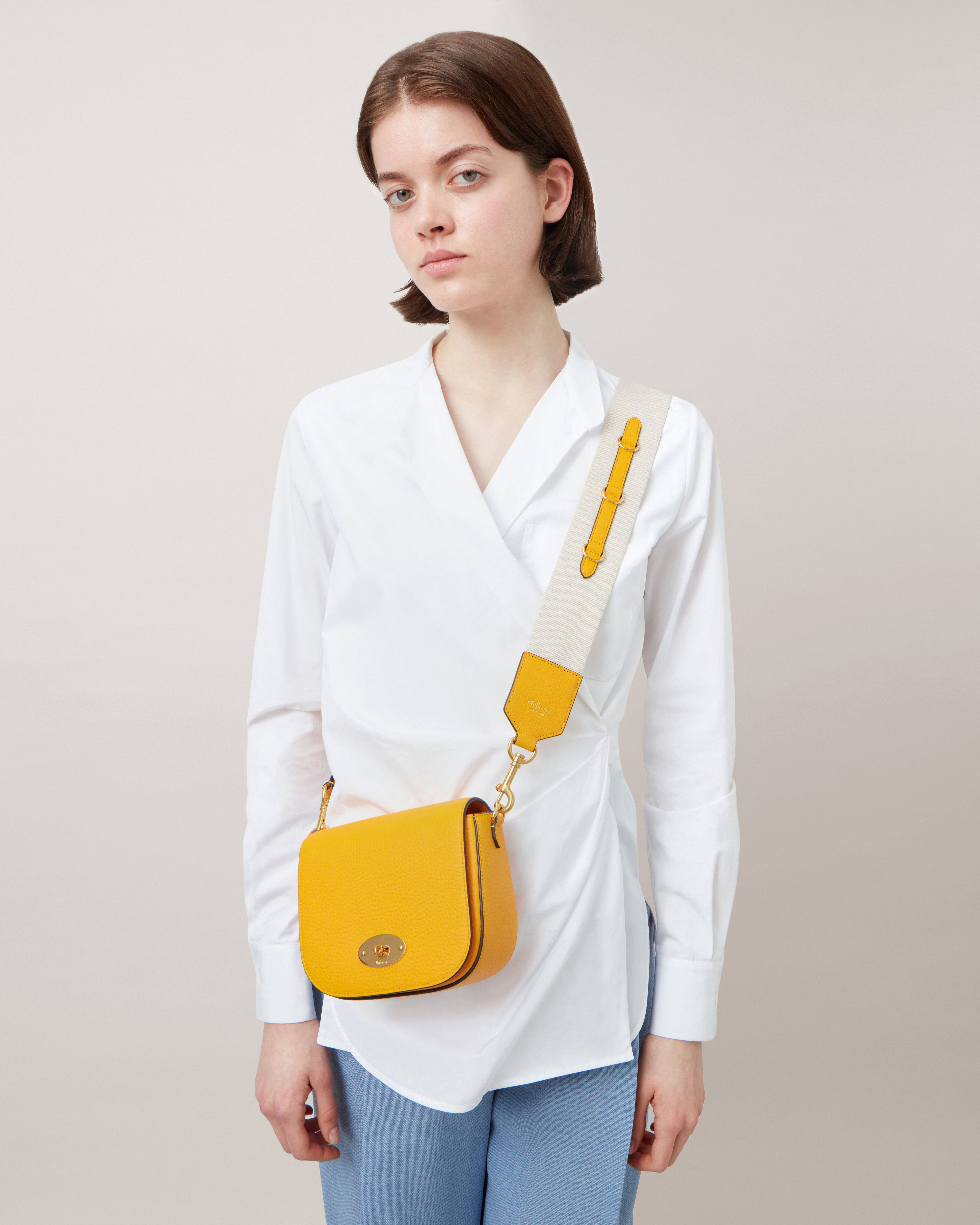 Small Darley Satchel | Double Yellow Heavy Grain | Darley | Mulberry