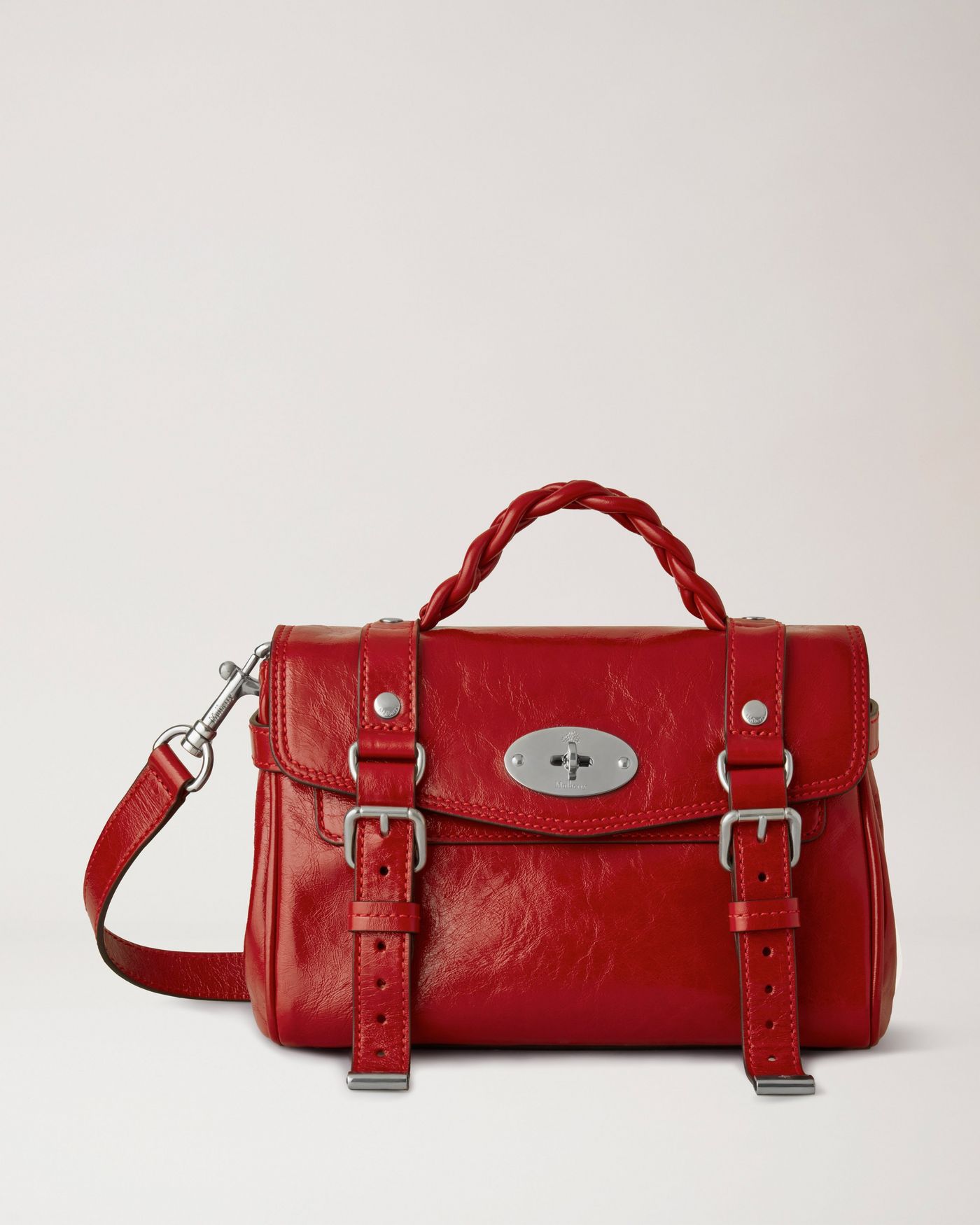 Mini Alexa | Lancaster Red Glossy NVT | Family | Mulberry