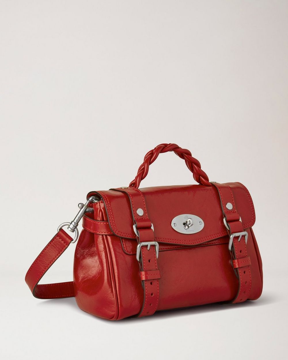 Mini Alexa | Lancaster Red Glossy NVT | Family | Mulberry