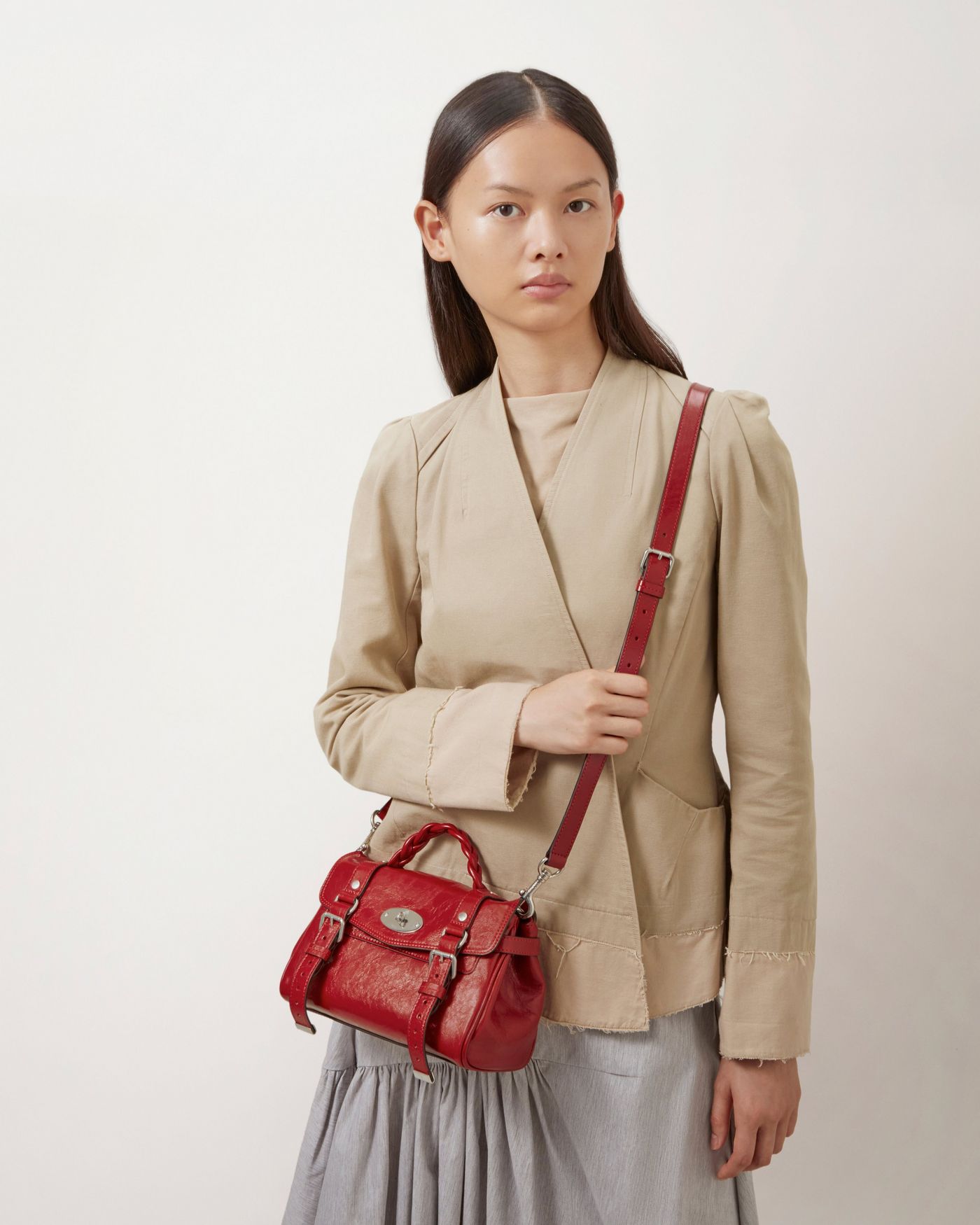 Mini Alexa | Lancaster Red Glossy NVT | Family | Mulberry