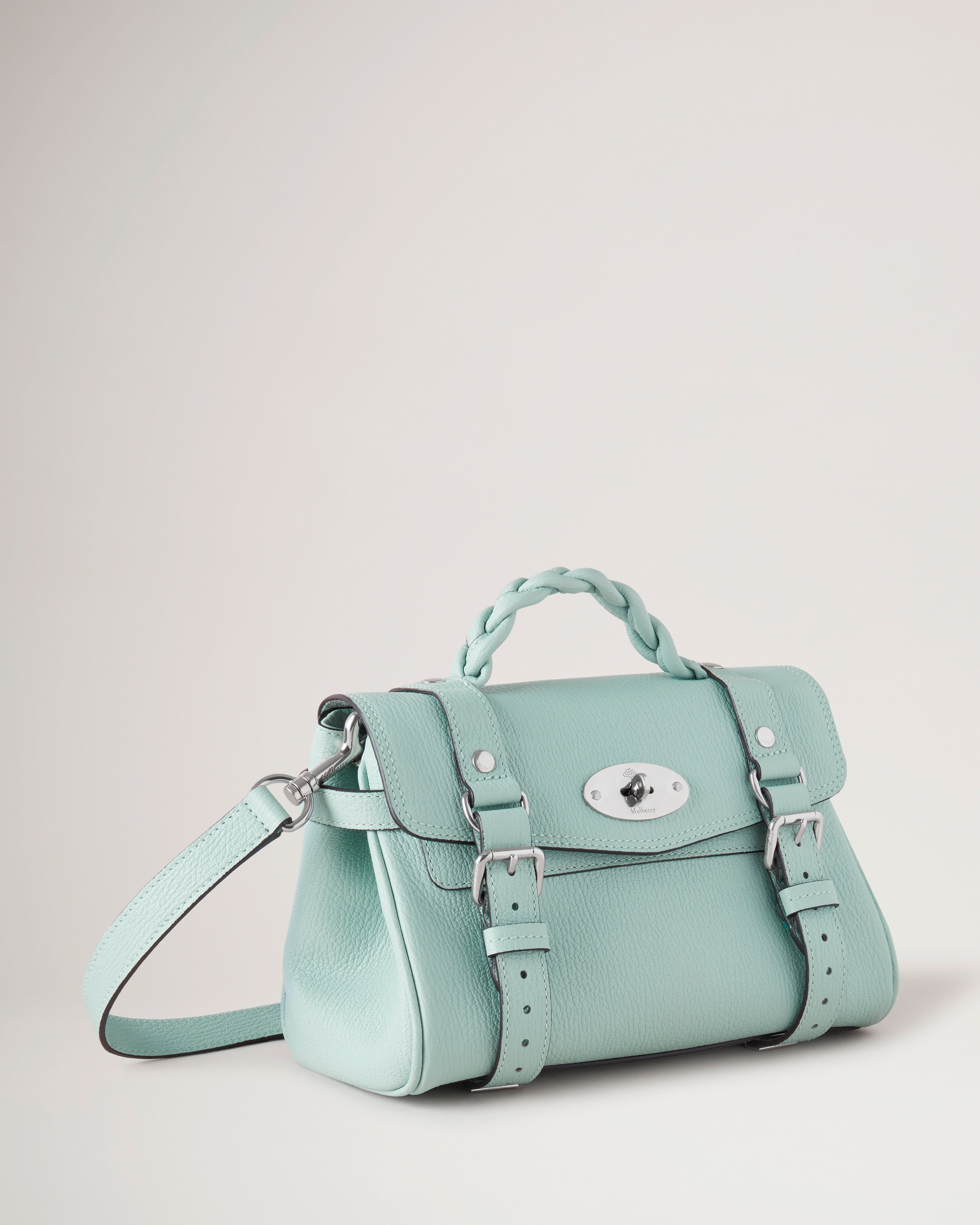 Mini Alexa | Acrylic Green High Shine Goat Print Leather | Family ...