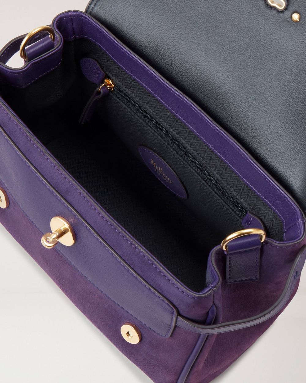 Mini Alexa | Amethyst Soft Nubuck & Silky Calf | Family | Mulberry