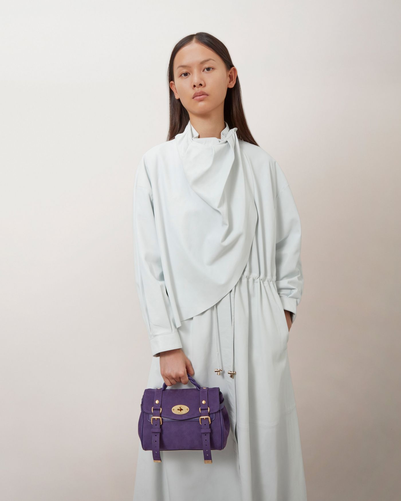 Mini Alexa | Amethyst Soft Nubuck & Silky Calf | Family | Mulberry