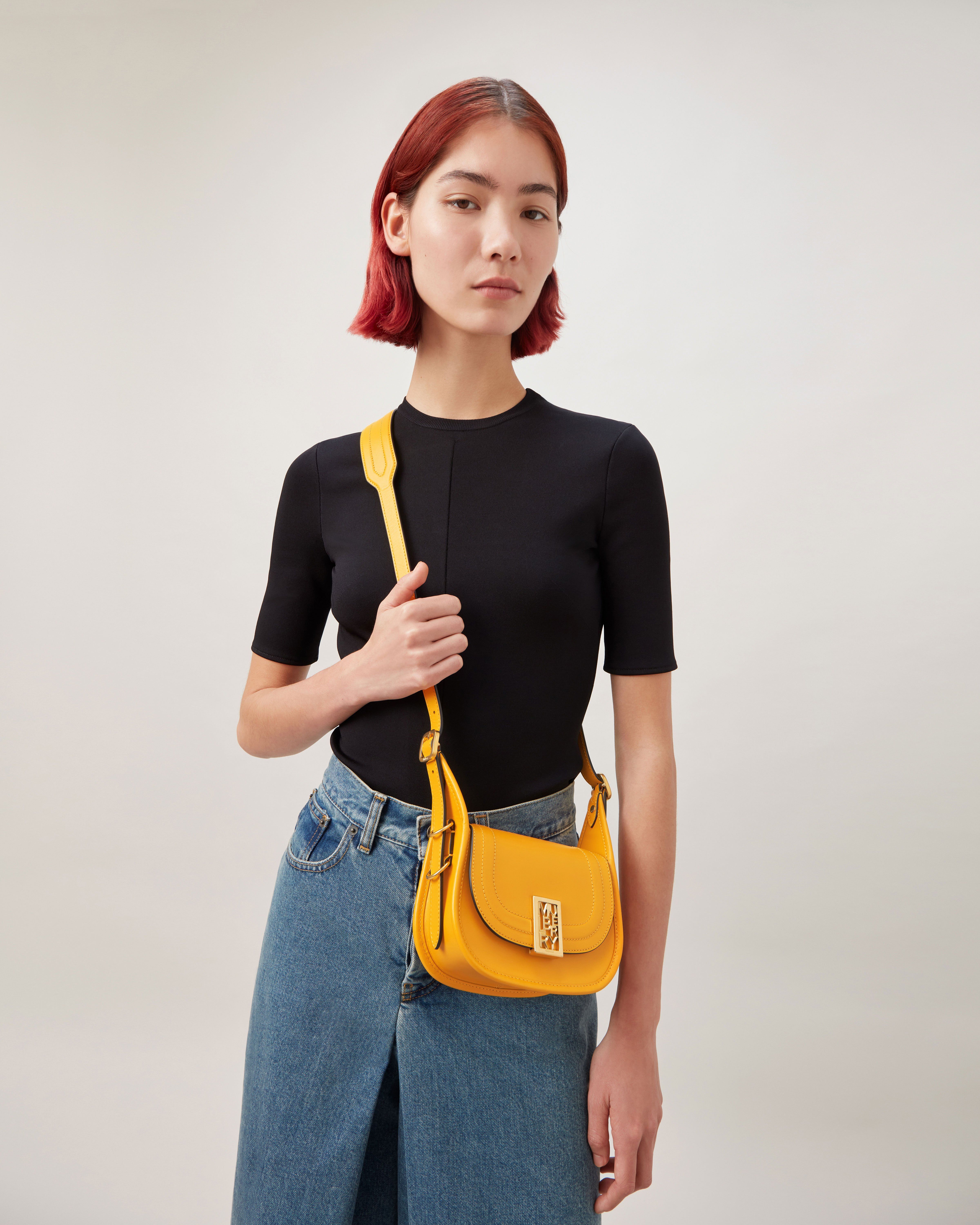 Mini Sadie Satchel | Double Yellow Classic Smooth Calf | Sadie | Mulberry