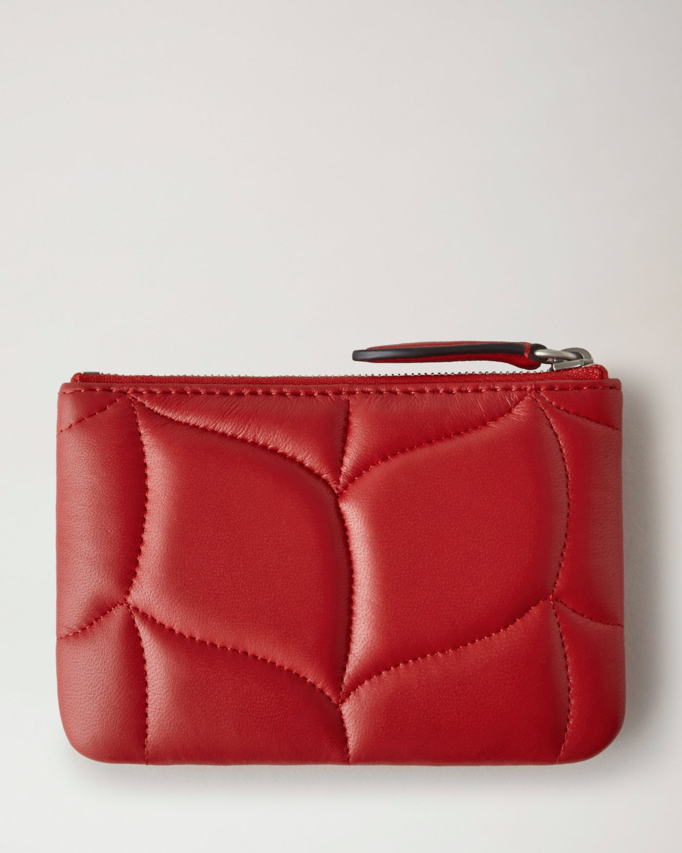 Softie Zip Coin Pouch | Lancaster Red Pillow Effect Nappa Leather ...
