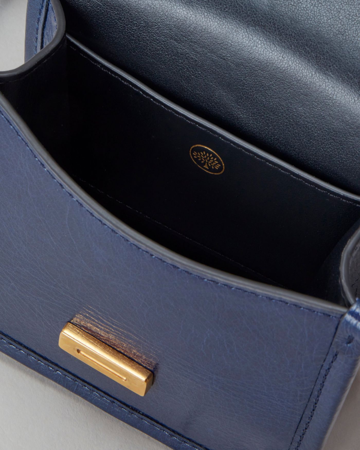 Micro Sadie Square | Sapphire Smooth Glossy Leather | Sadie | Mulberry