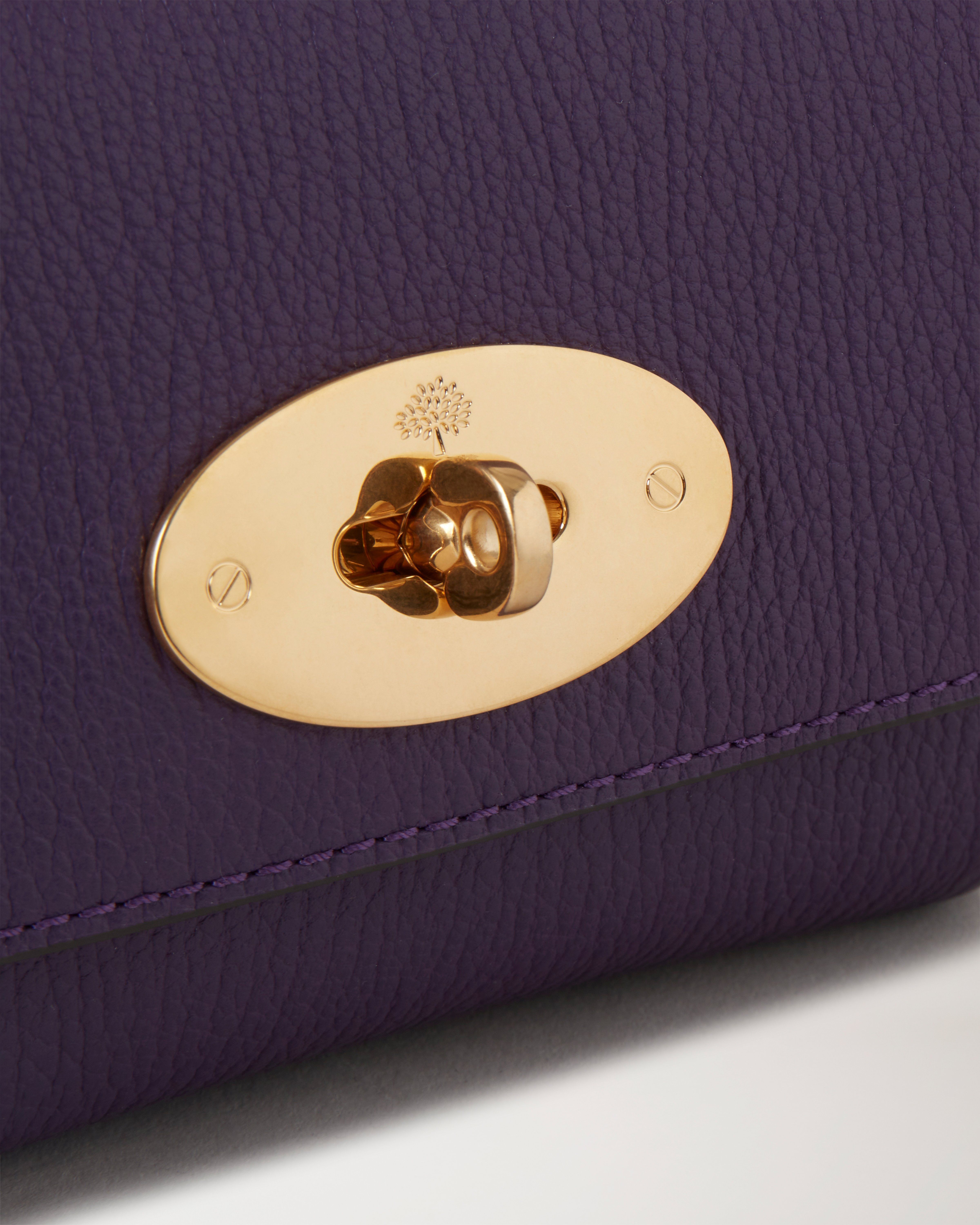 Mini Lily | Amethyst High Shine Goat Print Leather | Lily | Mulberry