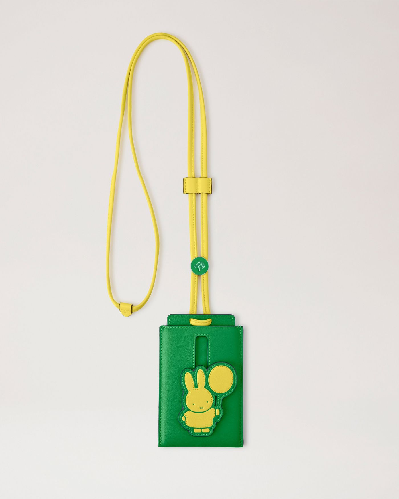 Mulberry x Miffy - Credit Card Slip with Lanyard | Lawn Green Silky ...
