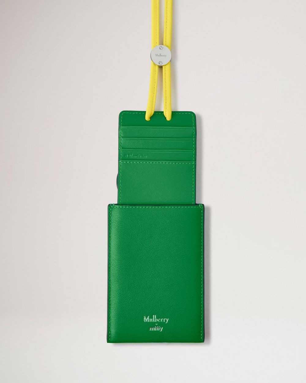 Mulberry x Miffy - Credit Card Slip with Lanyard | Lawn Green Silky ...
