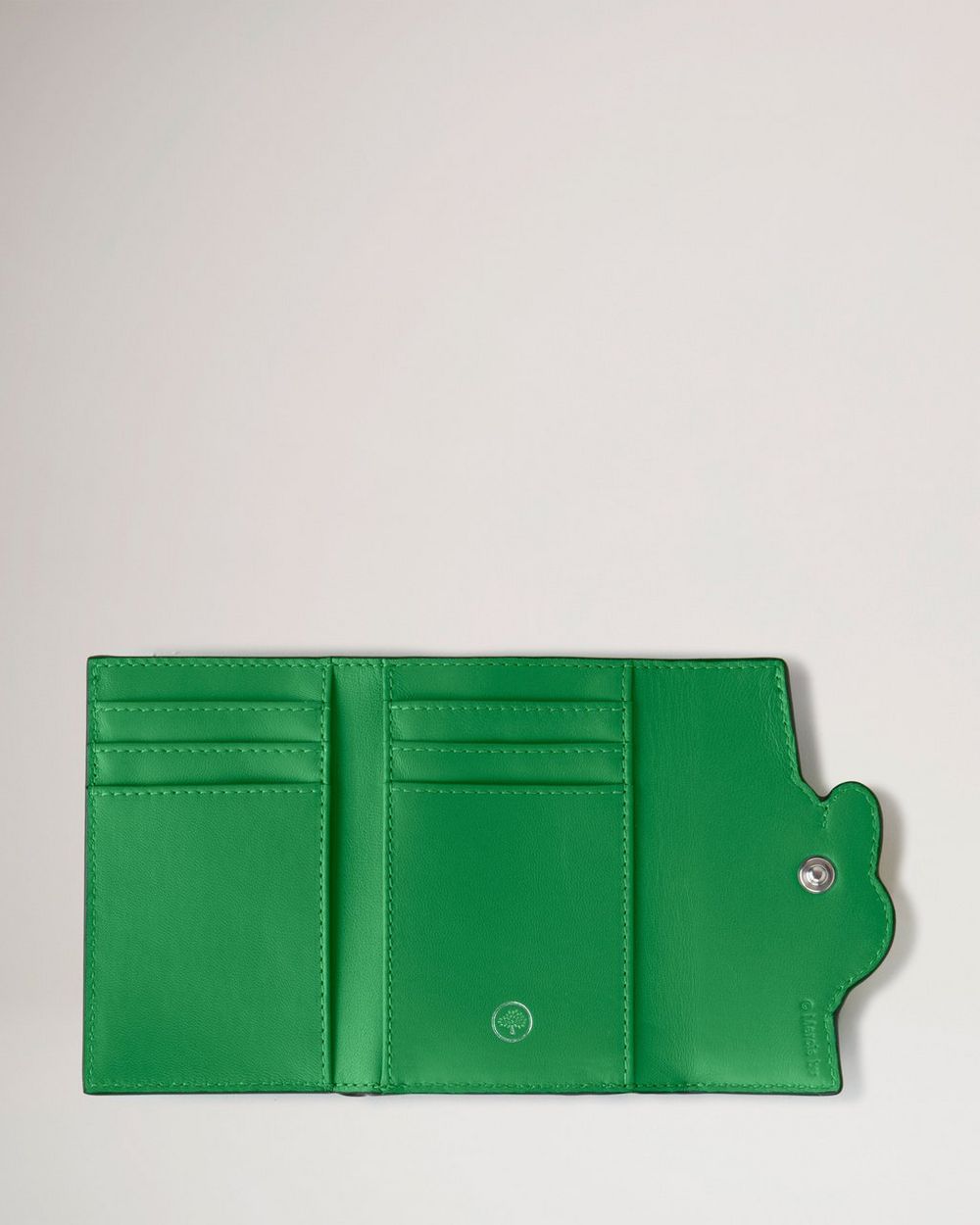 Mulberry x Miffy Trifold Wallet | Lawn Green Silky Calf | Mulberry x ...