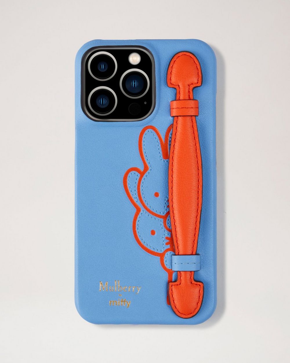 Mulberry x Miffy - iPhone 13 Case with Handle | Cornflower Blue Silky ...