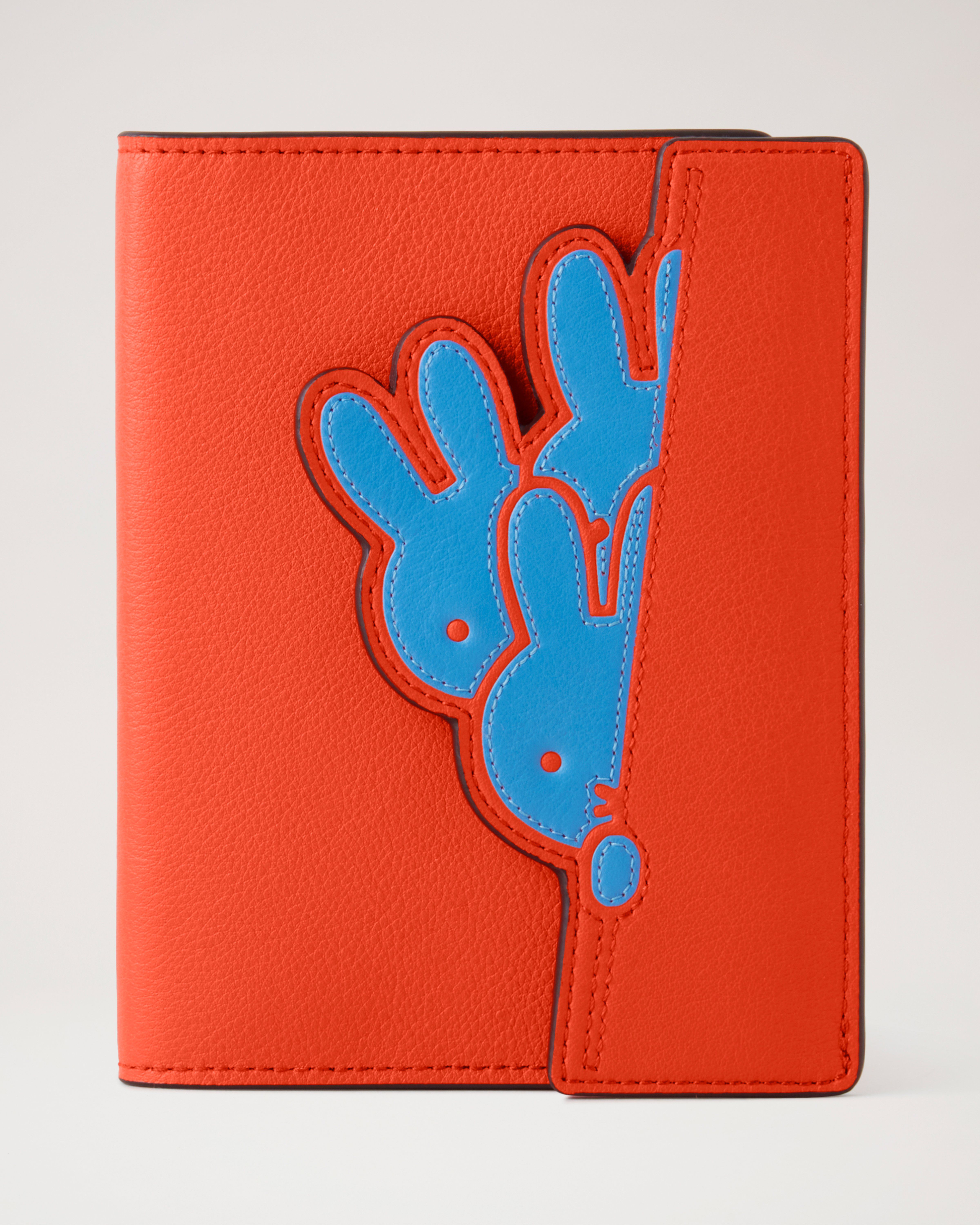 Mulberry x Miffy - Passport Cover | Coral Orange Silky Calf | Mulberry ...
