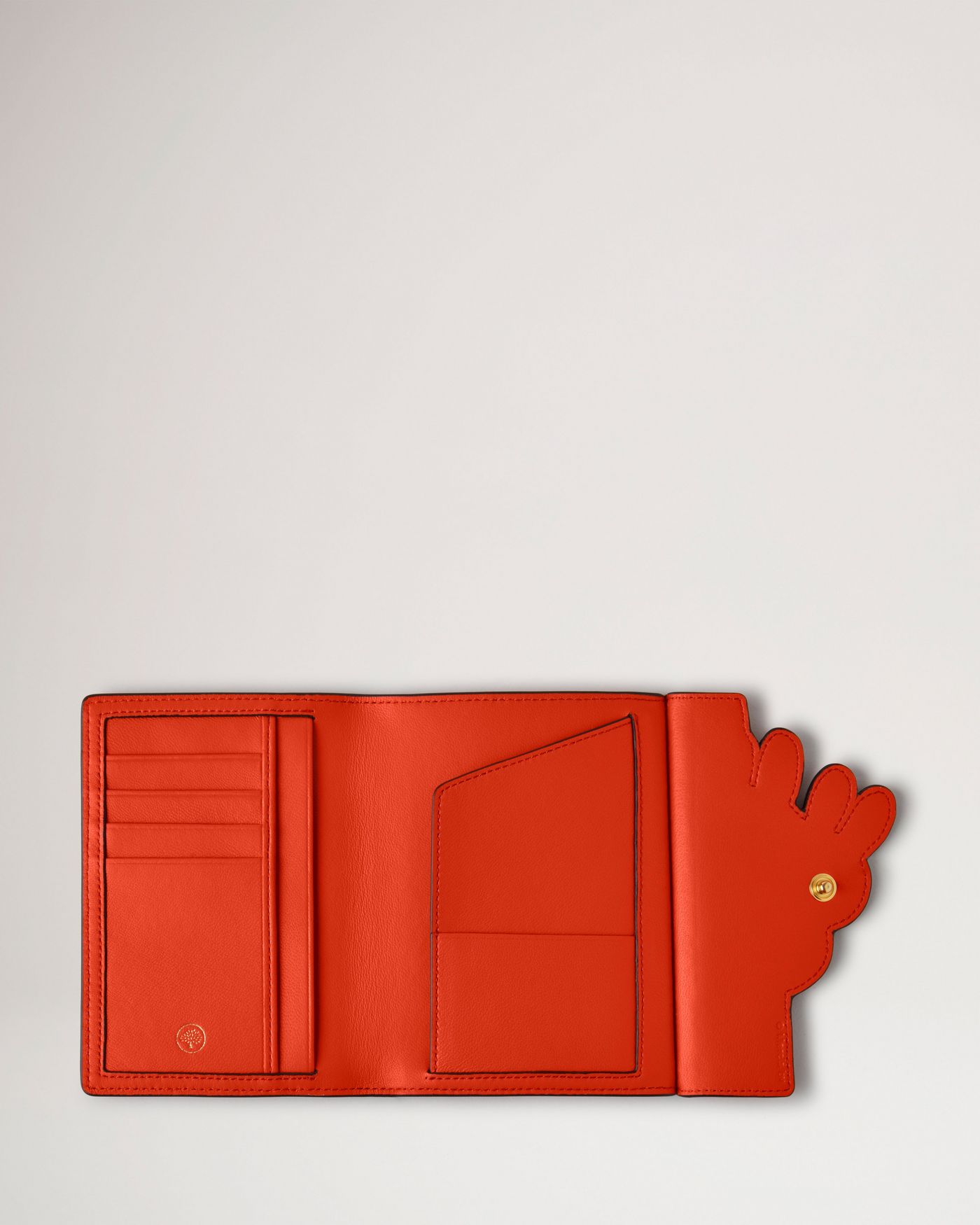 Mulberry x Miffy - Passport Cover | Coral Orange Silky Calf | Mulberry ...