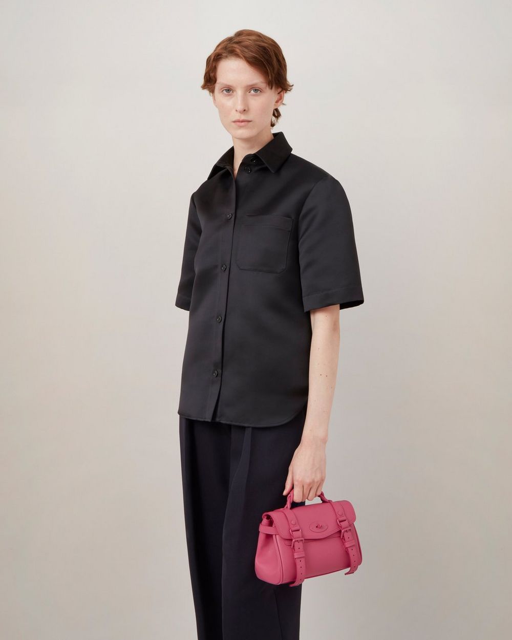 Mini Alexa | Geranium Pink Micro Classic Grain | Women | Mulberry