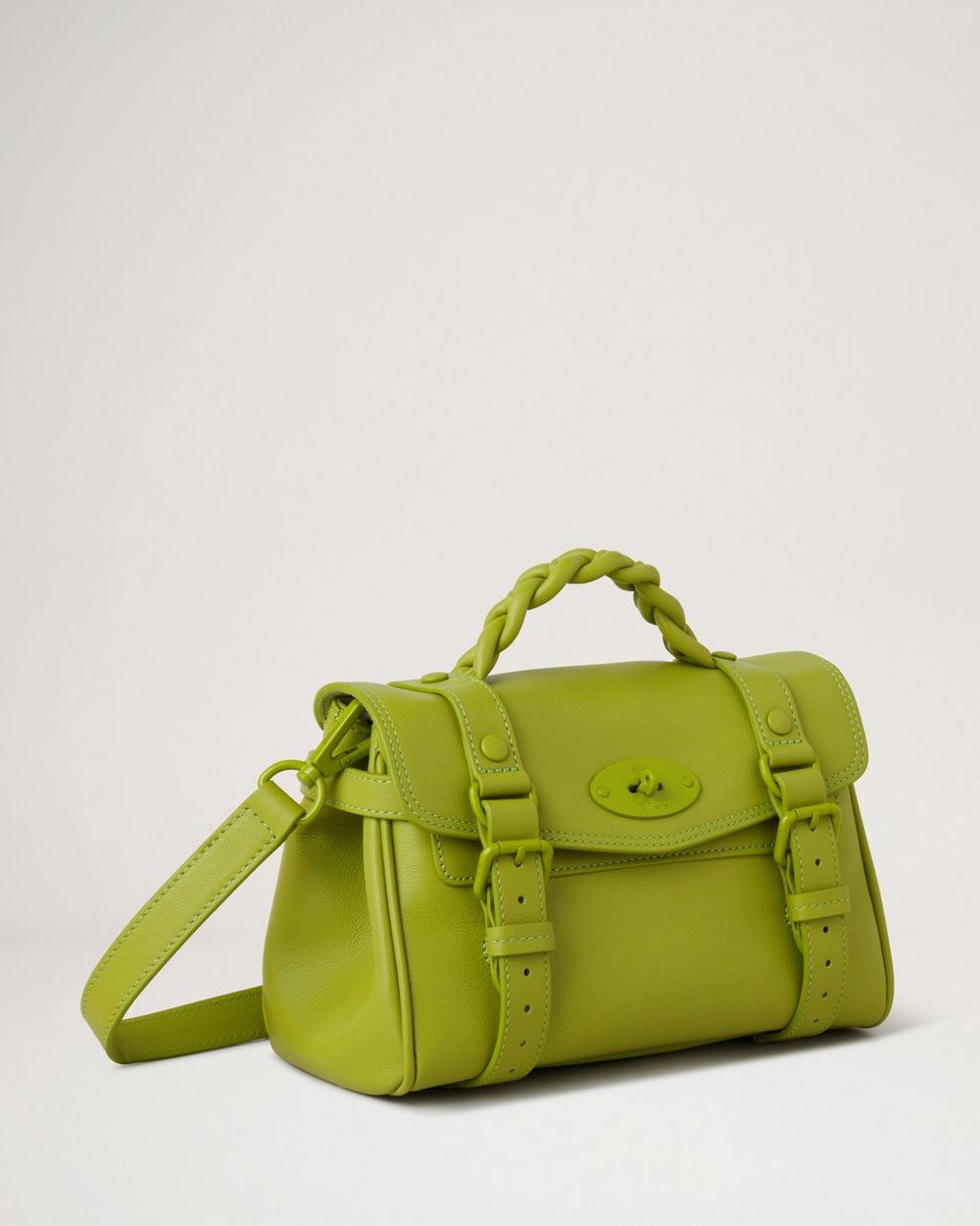 Mini Alexa | Acid Green Micro Classic Grain | Women | Mulberry